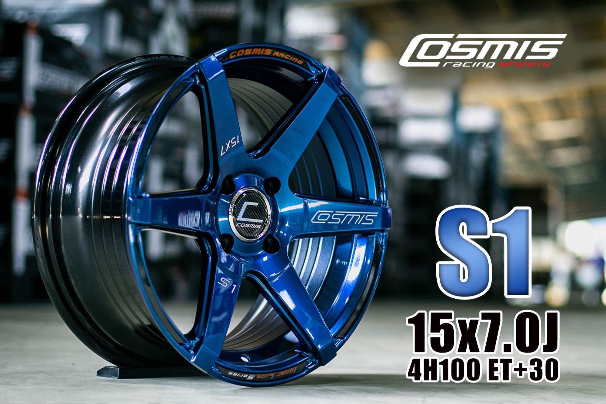 ล้อแม็กซ์ Cosmis s1 Type R ขอบ 15 4/100 สีลิมิเตด สวย สปอร์ต ปบบ ไม่ซ้ำ ...