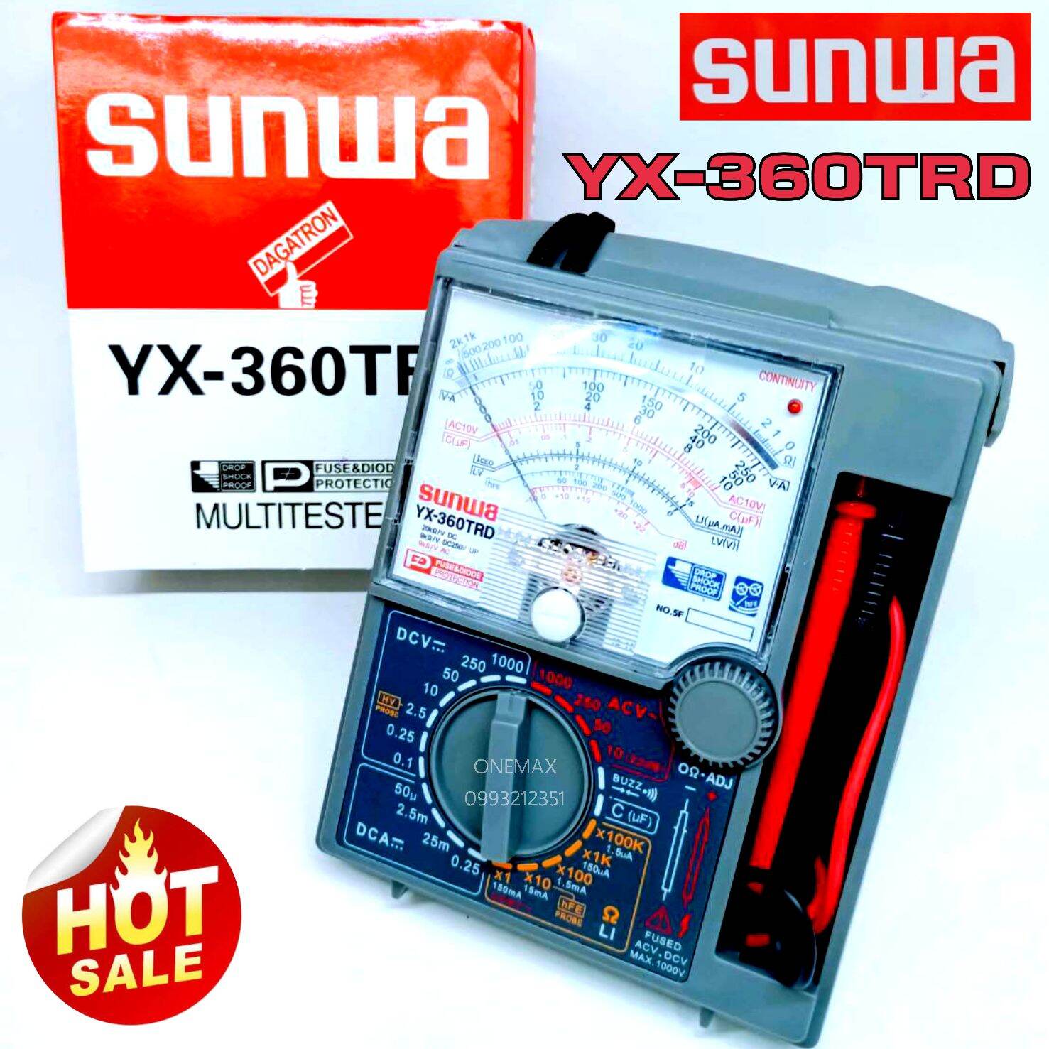 มัลติมิเตอร์แบบอนาล็อก Sunwa meter YX-360TR โอมมิเตอร์ โวลมิเตอร์ มิเตอร์วัดไฟ - Suksrishop ...