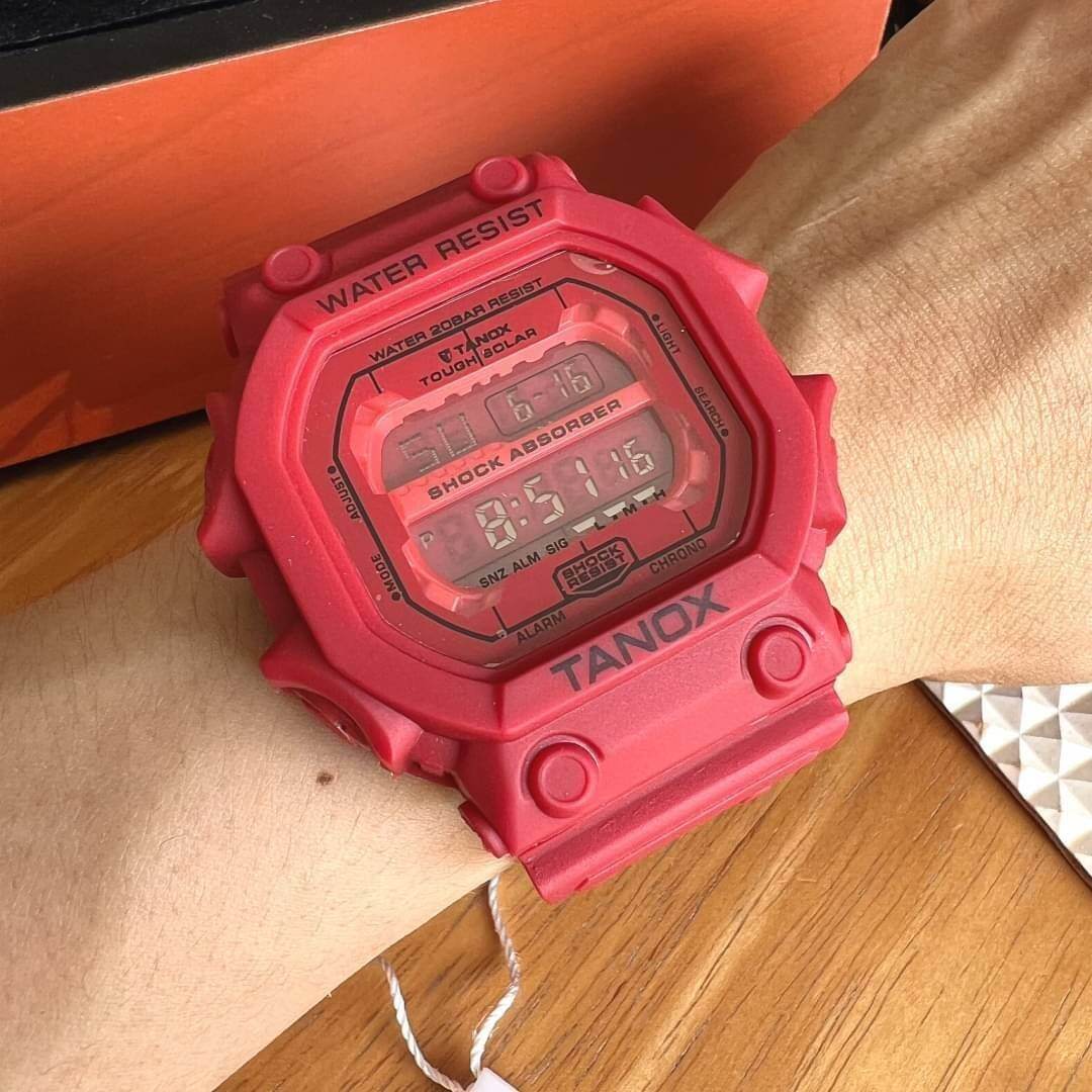 นาฬิกาแบรนด์ TANOX งานแท้ กันน้ำ 30 เมตร หน้าจอดิจิตอล ตั้งปลุก จับเวลา ...