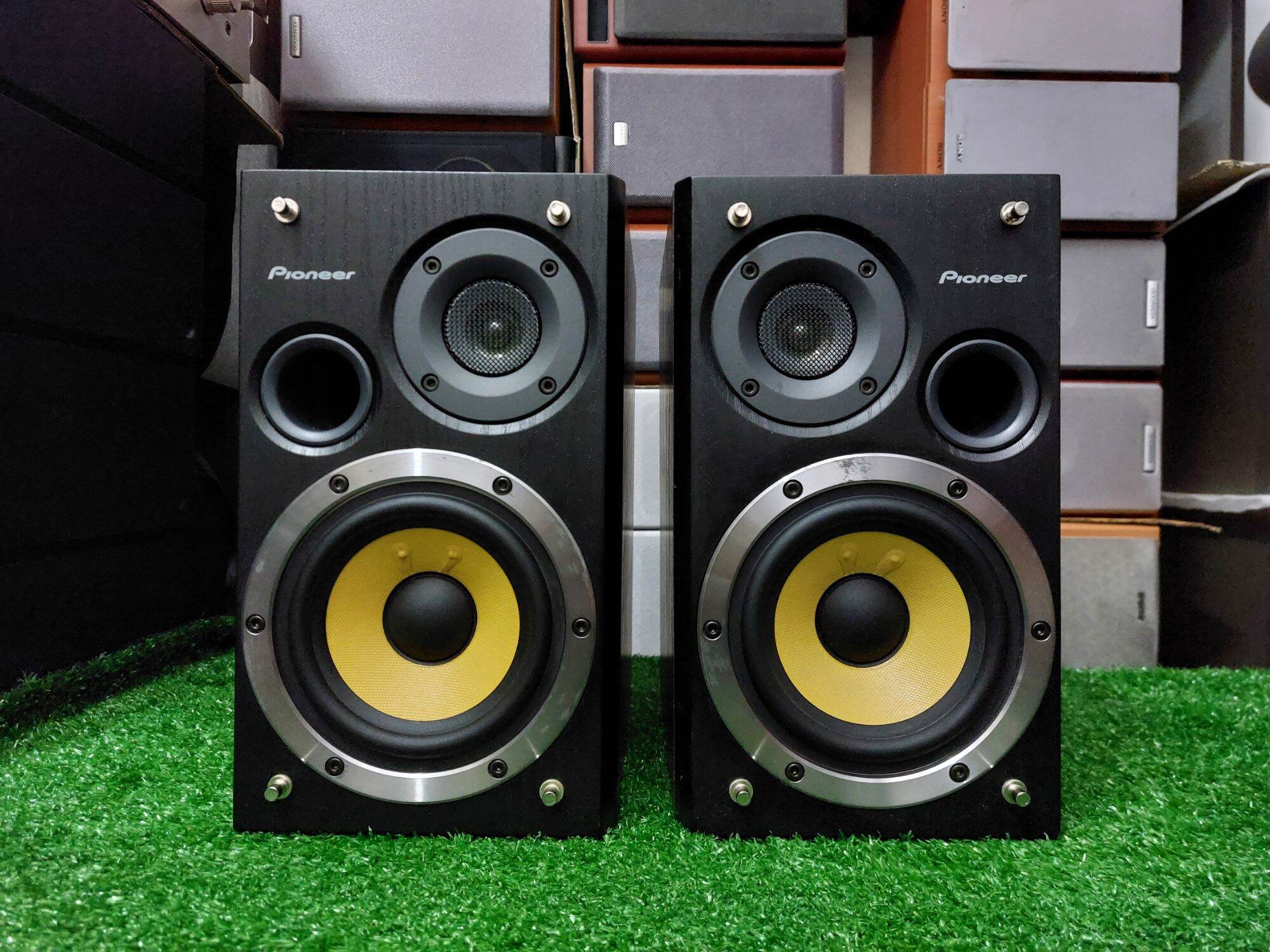 ลำโพงpioneer รุ่น S-RS77P-LRจากตู้ยี่ปุ่นมือ2 สุง/กว้าง/ยาว/28/33/27/cm.ดอก4.8นิ้วหนัก8กก. ดัง ...
