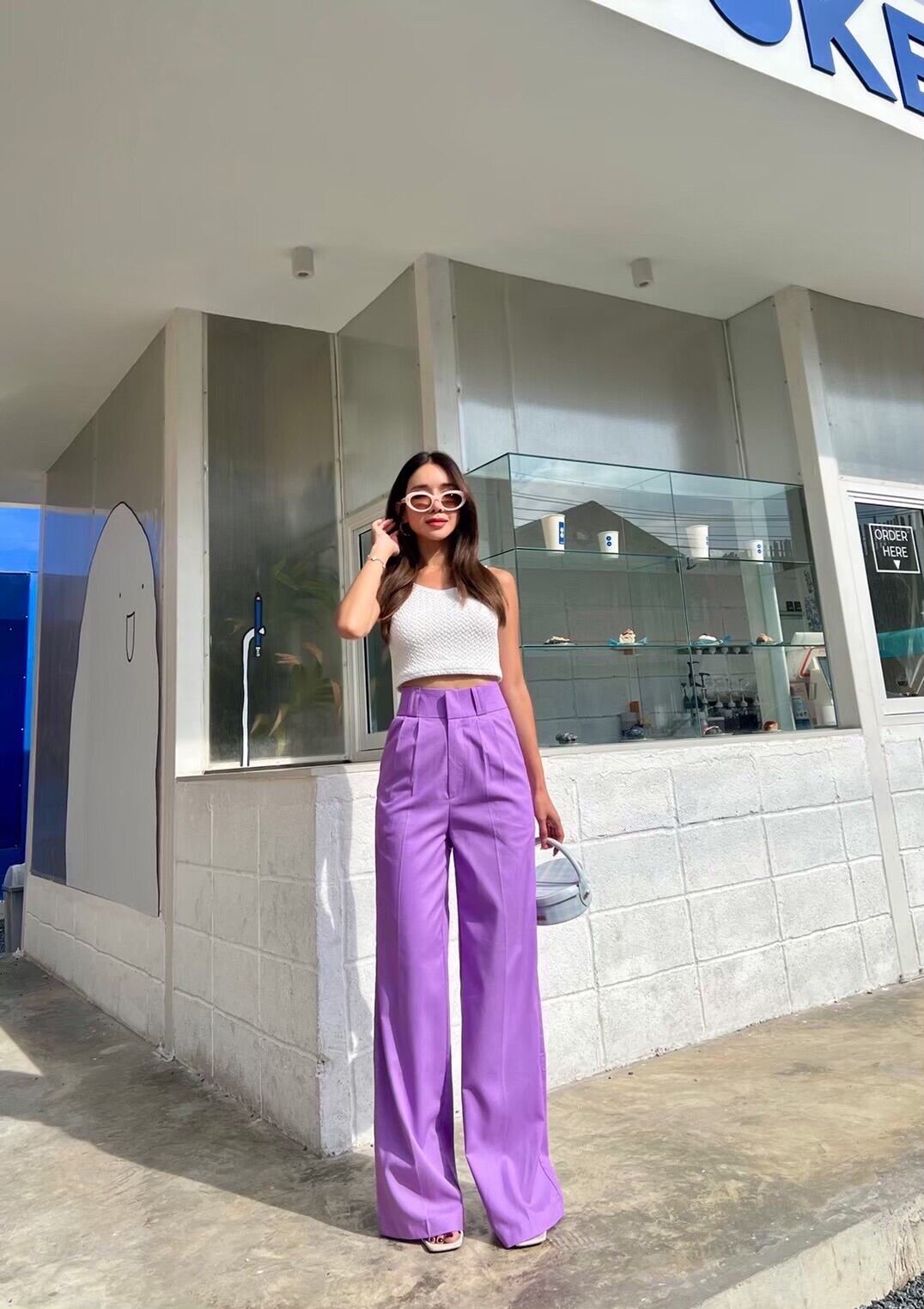 Torry neon pants ป้ายPromthong | Lazada.co.th