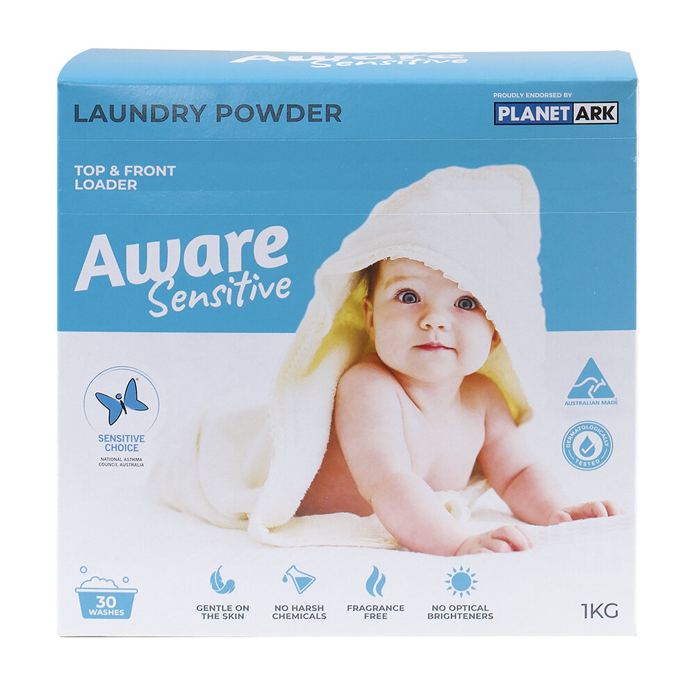 ผลิตภัณฑ์ซักผ้า ผงซักฟอก Aware Sensitive Laundry Powder ได้รับการรับรอง ...