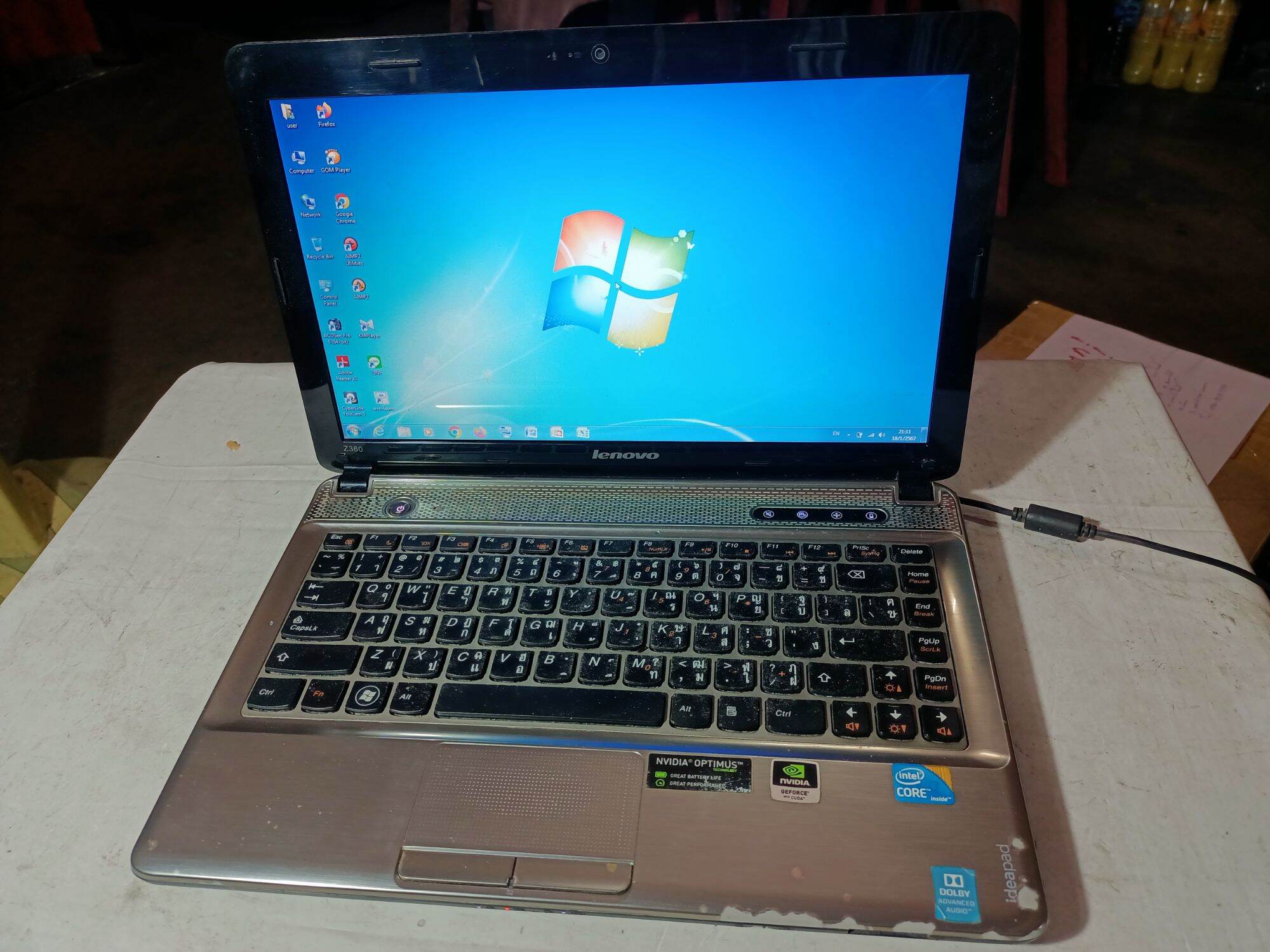 Lenovo Z360 มือสอง จอ13 3จอดีCorei3-M380Ram4HD.500คีย์บอร์ดดีพร้อมใช้งาน - สมศักดิ์ ของมือสอง ...