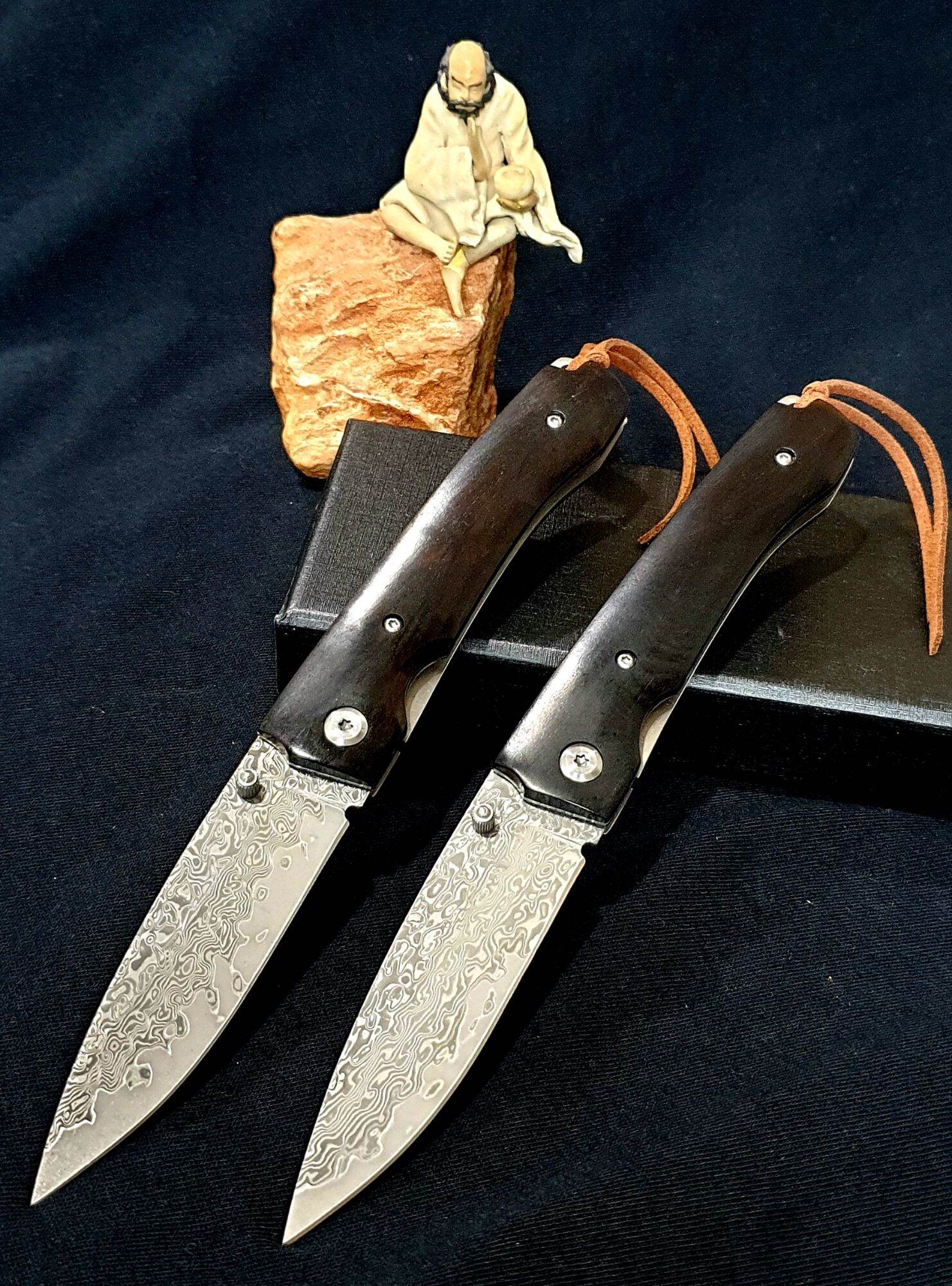 มีดพับ ดามัสกัส Damascus folding knife, core VG10 - Creative Engine ...