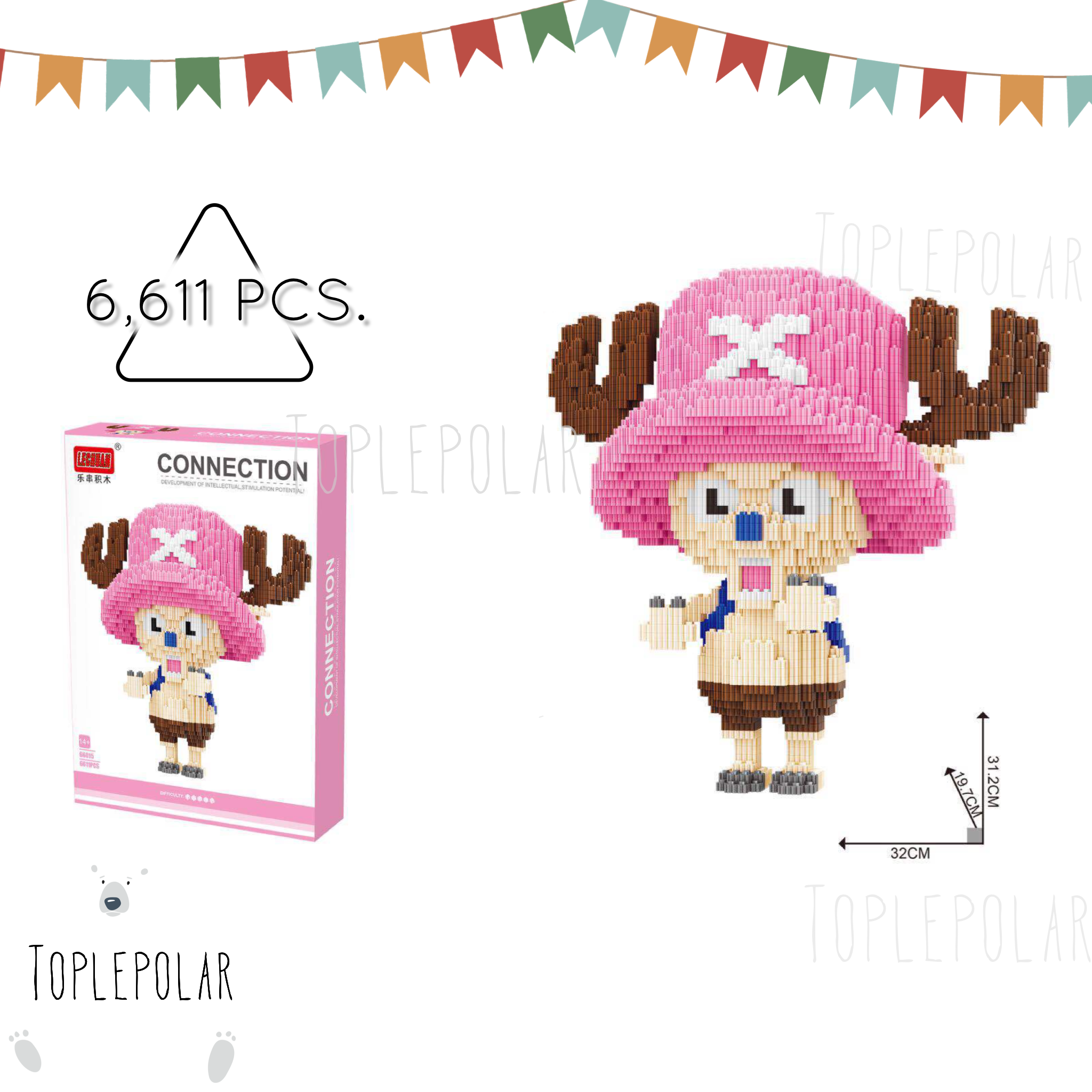 ชุดตัวต่อ เฟือง Block จิ๋ว ขนาดใหญ่ 6,000ชิ้น Lechuan 66015 ชุดโจรสลัด ...