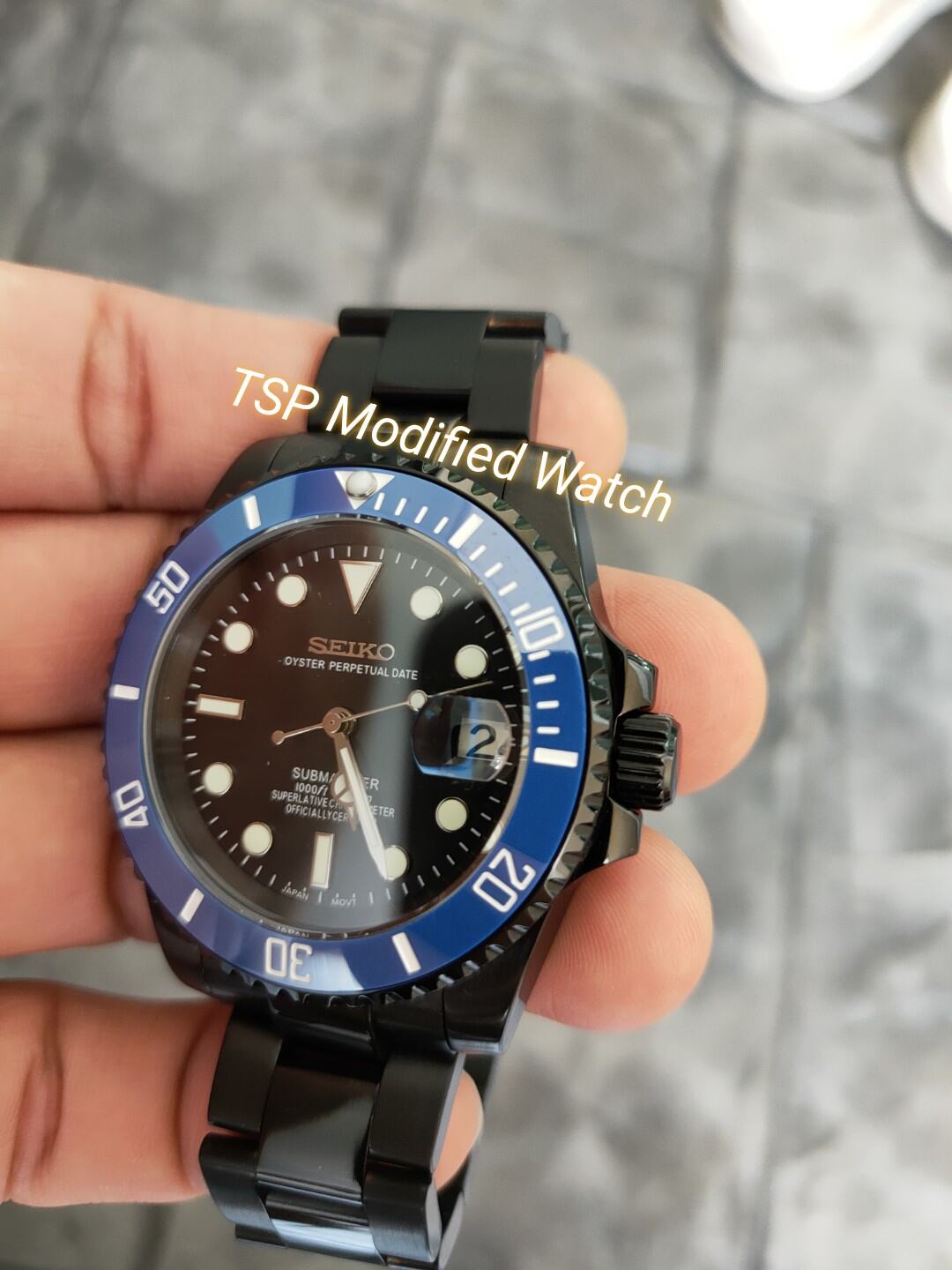 Seiko Mod Submariner Blue Super Black สต๊อกในไทย พร้อมส่ง 1-2 วัน โปรโมชั่น ราคาท้าให้ลอง สินค้า ...