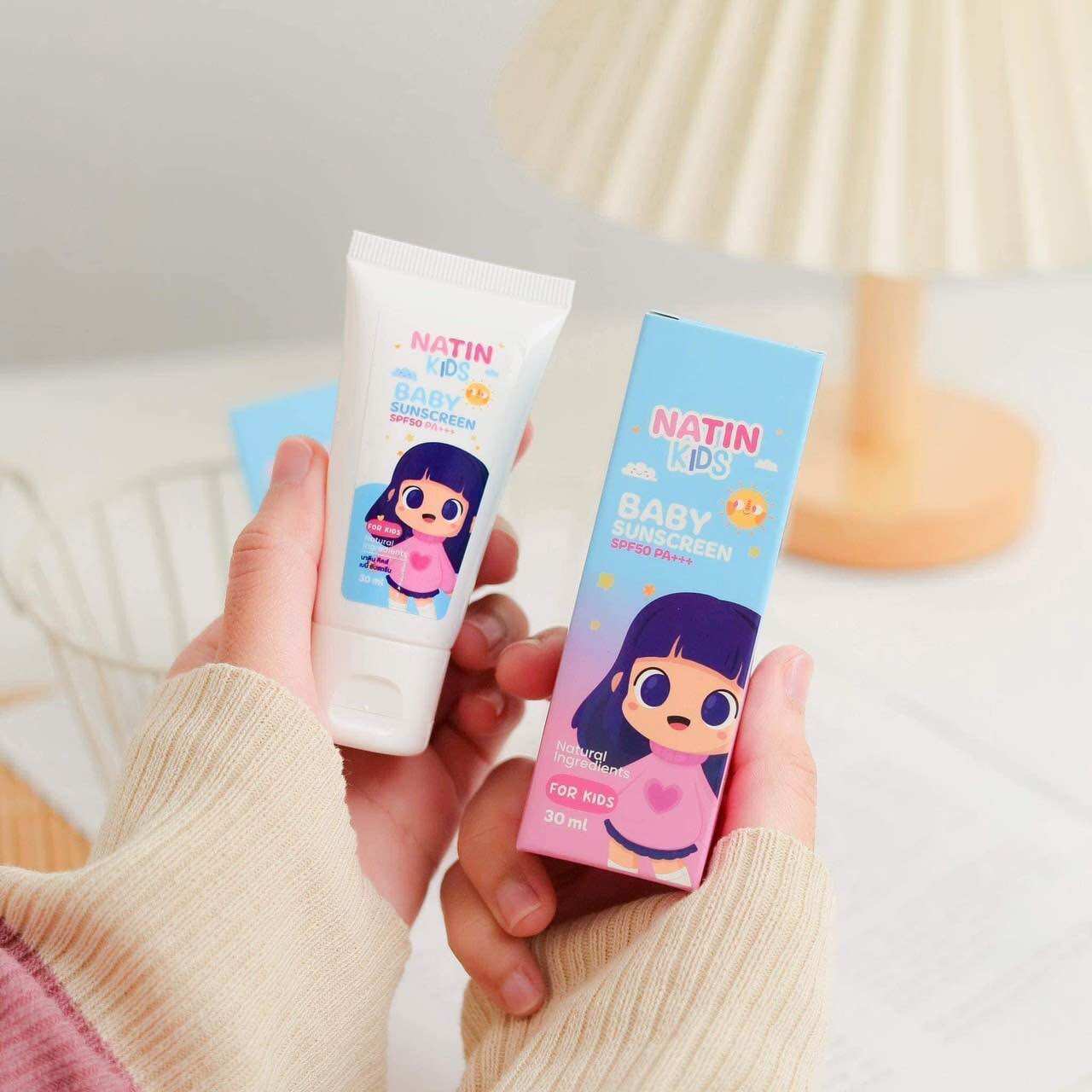 กันแดดนาติน Natin Kids Suncreen ของเด็ก SPF50 PA+++ ป้องกันมลพิษ | Lazada.co.th