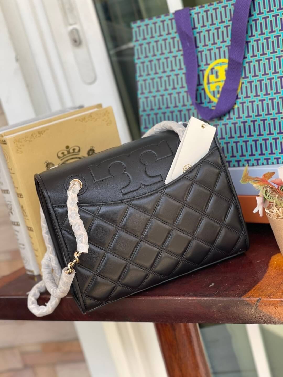 งานช็อป 💕Tory Burch Savannah Convertible Shoulder Bag | Lazada.co.th