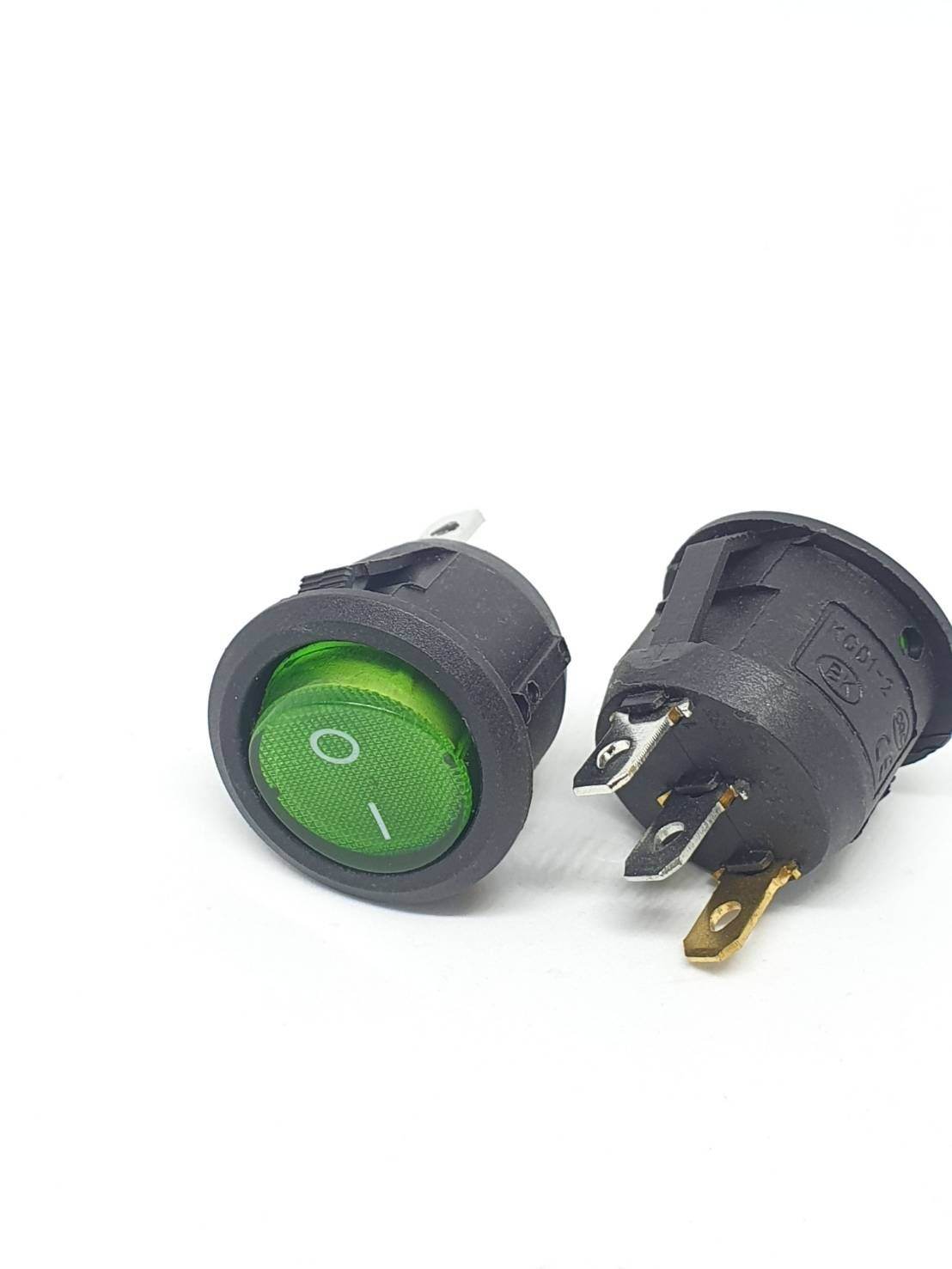 KCD1 Rocker Switches 20มม.รอบ Mini 2/3/4 Pin ON-OFF/ON-OFF-ON/ไม่มี ...