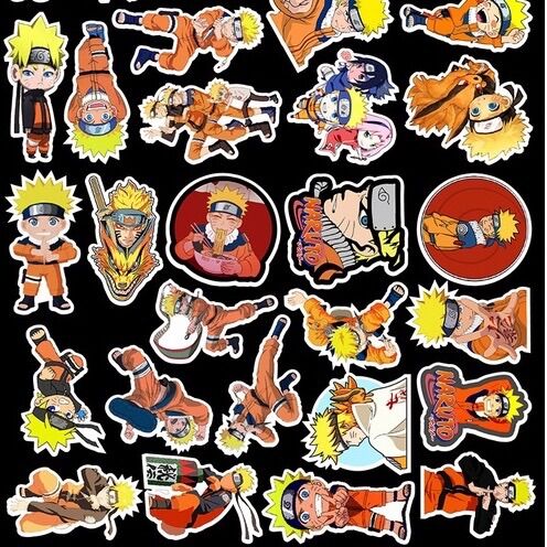 สติ๊กเกอร์ Naruto 210 นารูโตะ 50ชิ้น นินจา นินจาจอมคาถา คาคาชิ อิทาจิ ...