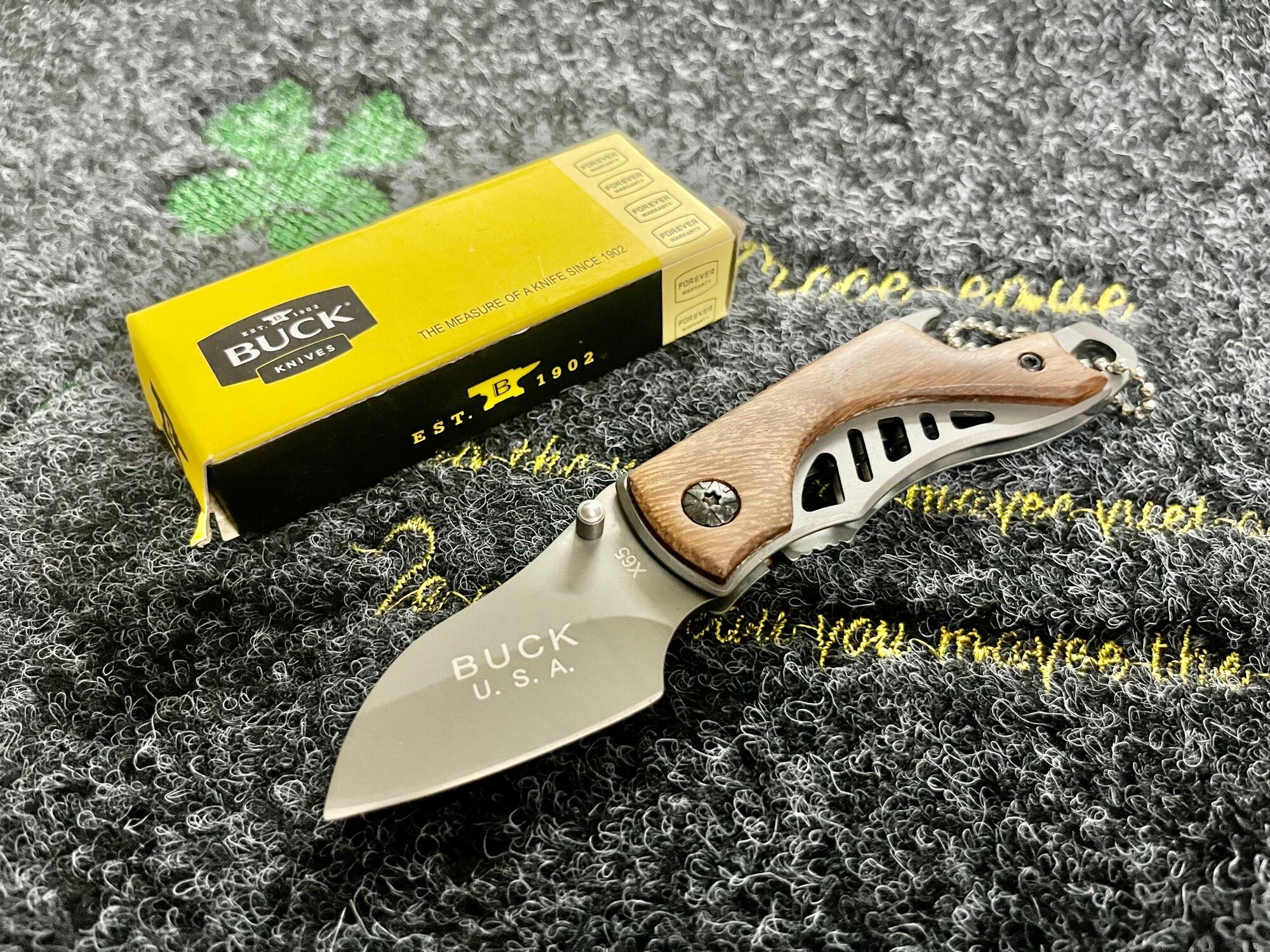 มีดพับ มีดเดินป่า Buckรุ่นX65 มีดพับสแตนเลส มีดแคมปิ้งป้องกันตัว ...