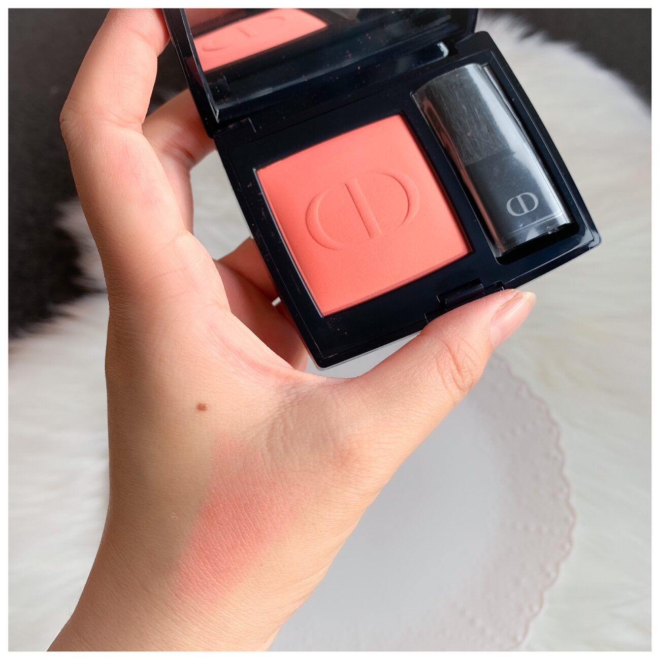 DIOR Rouge Blush Long Wear Couture Blush สี 028 ACTRICE เนื้อสัมผัสบาง ...