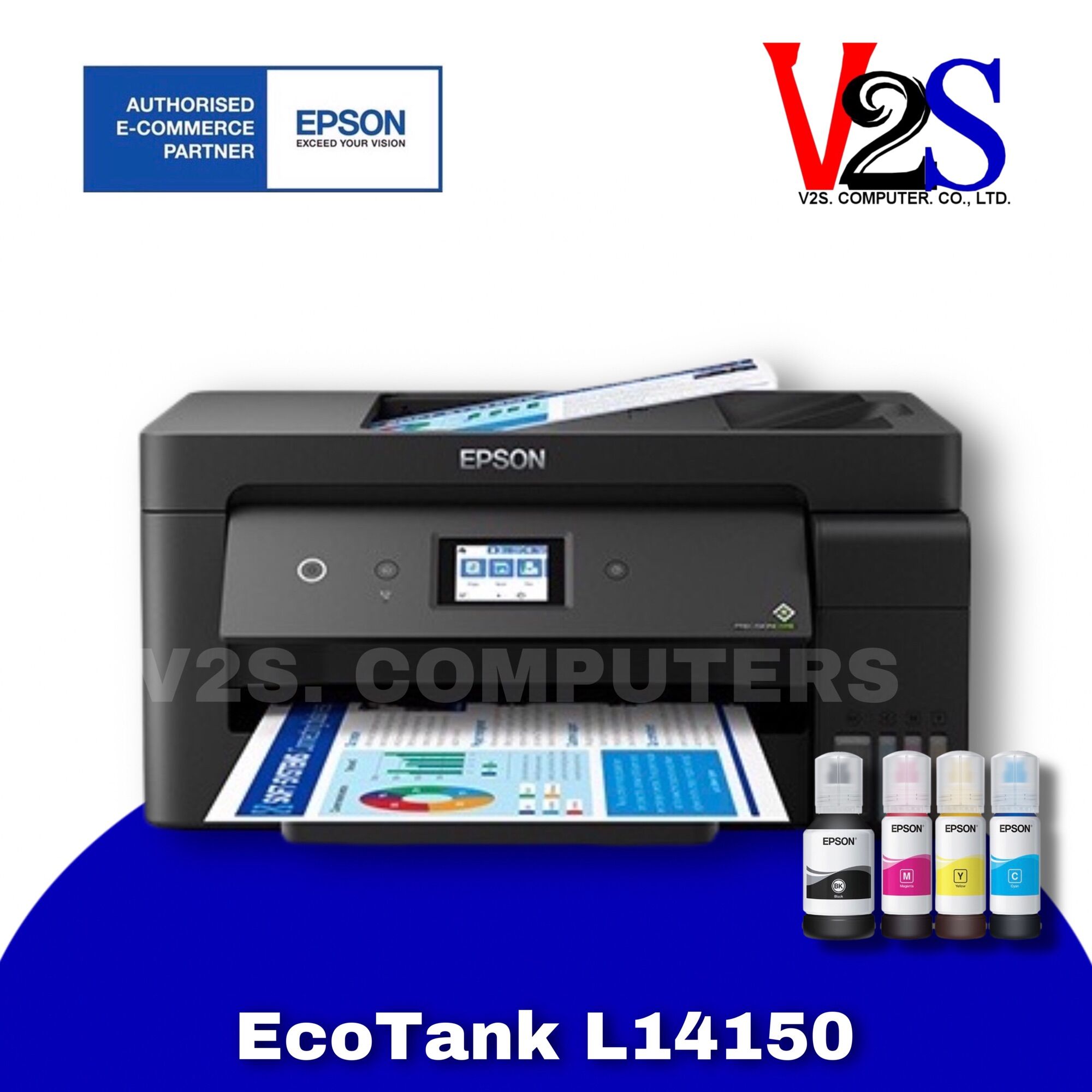 Printer Epson EcoTank L14150 A3 AIO Wi-Fi เครื่องปริ้นเตอร์มัลติ ...