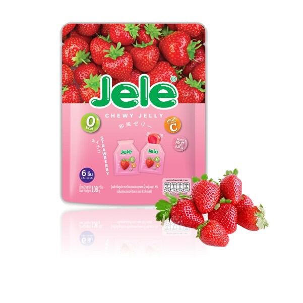 Jele เจเล่ ชิววี่ เยลลี่ 108 กรัม รสสตอเบอร์รี่ | Lazada.co.th