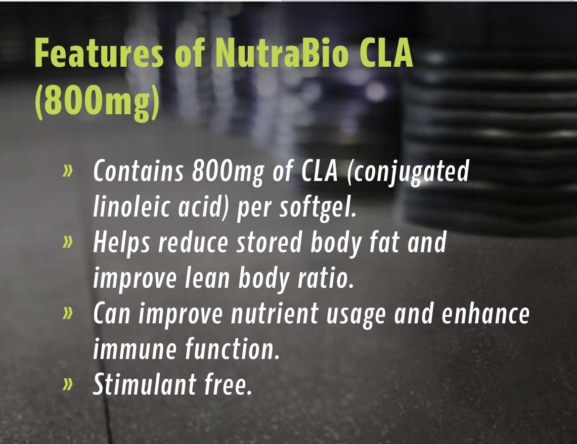 NutraBio CLA (800mg) - 90 Softgels - บริษัท ไดนามิค นิวทริชัน จํากัด ...