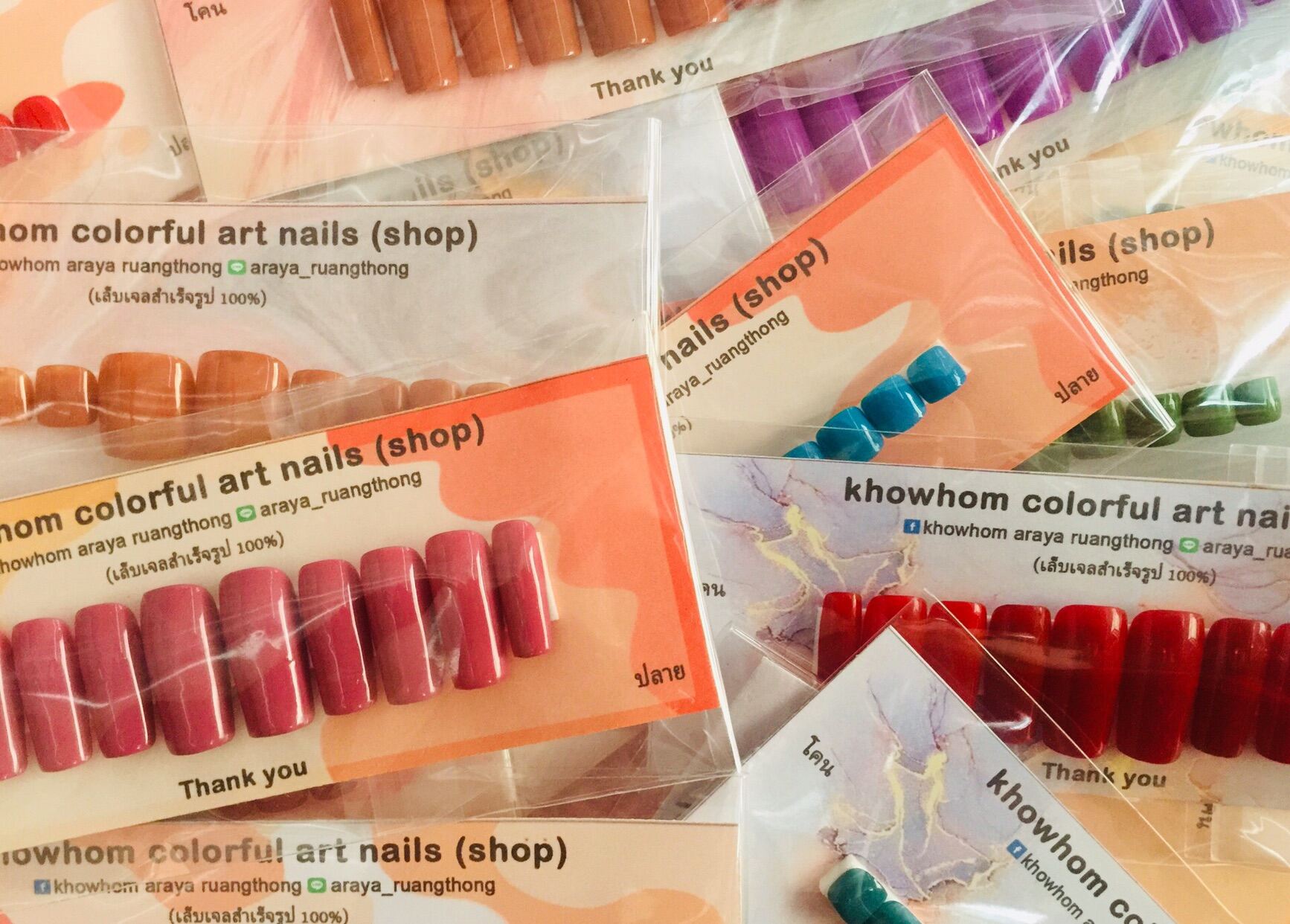 เล็บสีเจล เล็บปลอม แฟชั่นสำเร็จรูป (Pcv) มาตราฐาน เกรดA - Khowhom ...