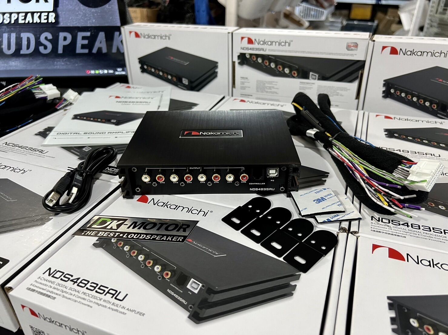 Dsp Nakamichi NDS4835AU นากามิชิ เข้า4 ออก8 Digital Sound Amplifier 31Band EQ 50wx4 - ดีเค ...