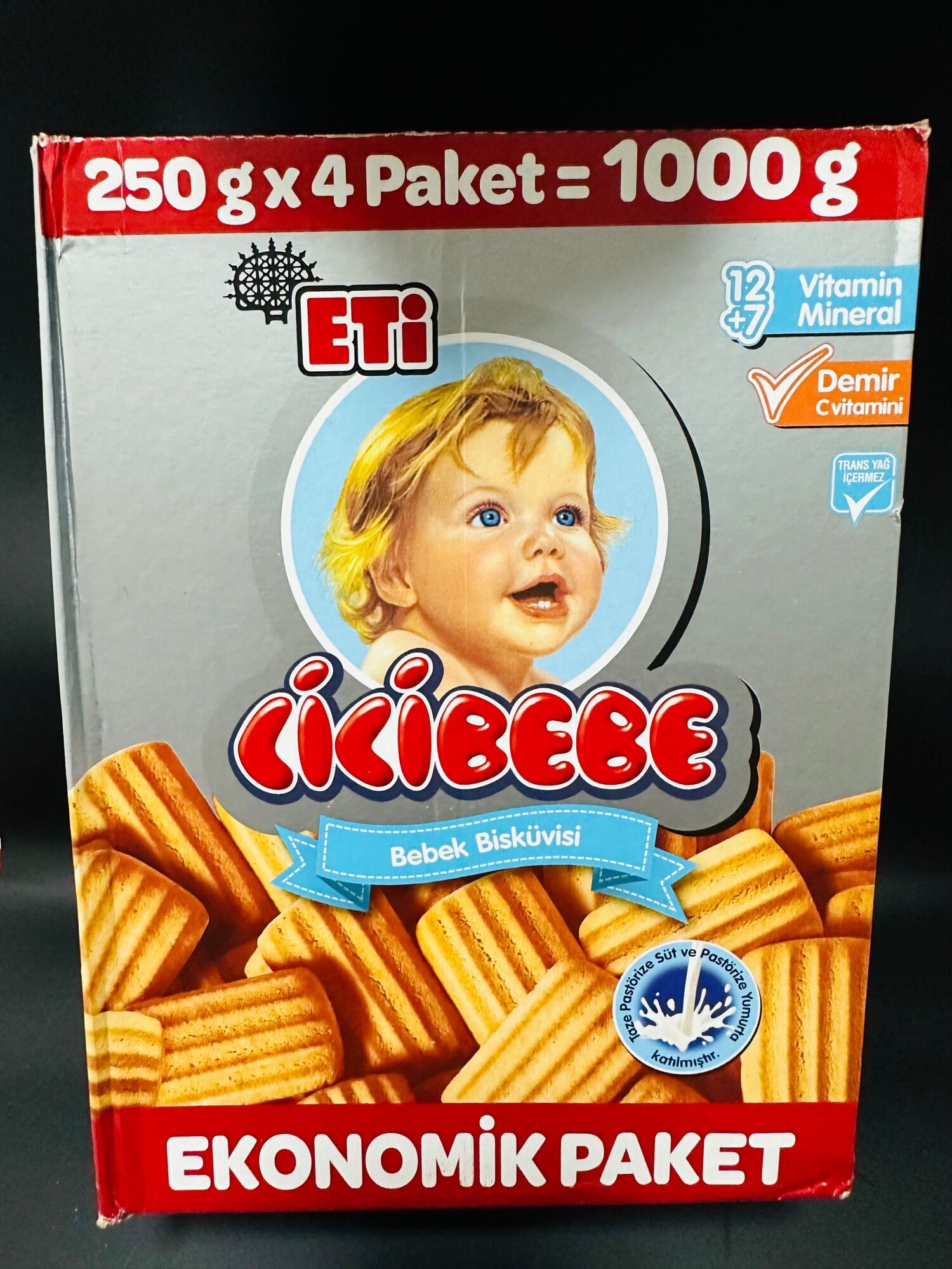 Eti Cicibebe Baby Biscuits (Bebek Bisküvisi) 1000 Gr (4X250 gr)อาหาร ...