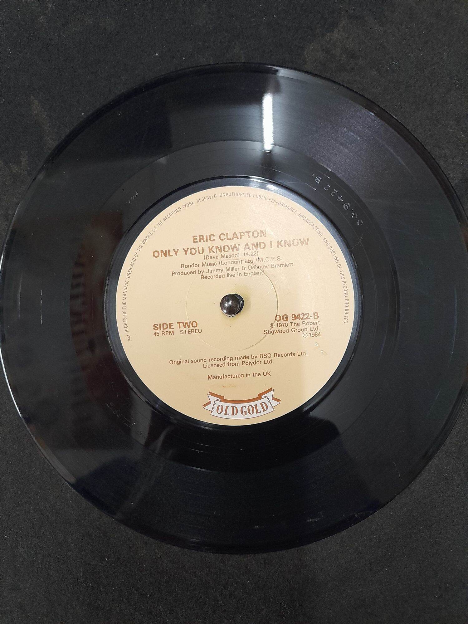 ERIC CLAPTON LAYLA FULL7MIN + VERSION('70) แผ่นเสียง vinyl 7" EP 45 rpm ...