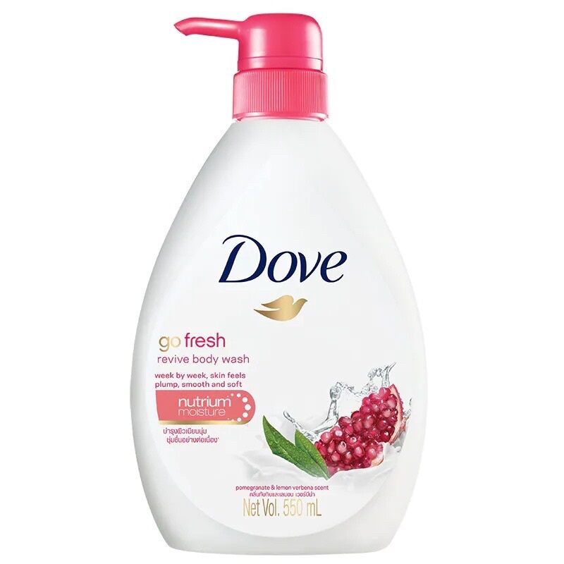 DOVE Liquid Soap Go Fresh Revive Red 550 ml โดฟ ครีมอาบน้ำ ให้ความสด ...