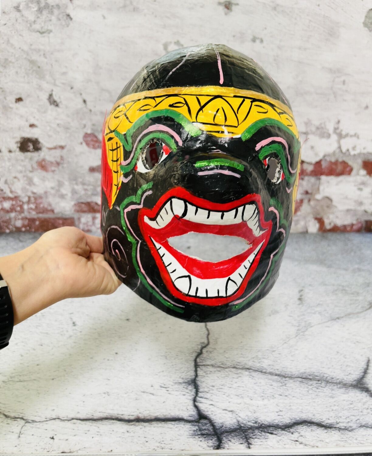 หัวโขน เปเปอร์มาเช่ นิลพัท ลิงสีดำ(คละแบบ) | Lazada.co.th