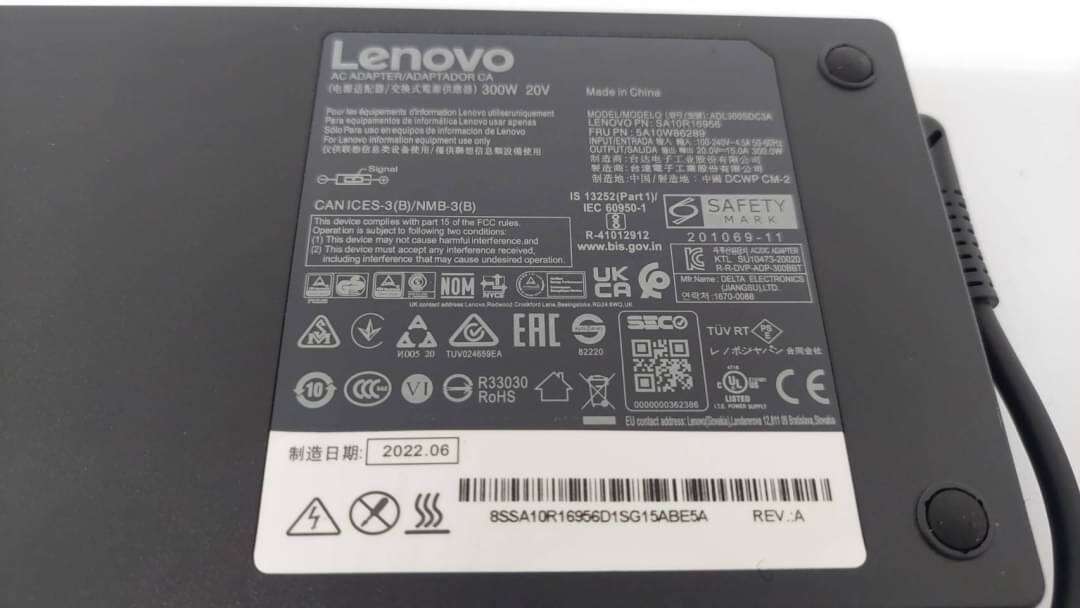 Original 300W AC Adapter Charger Type USB สำหรับ Lenovo ThinkPad 20V ...