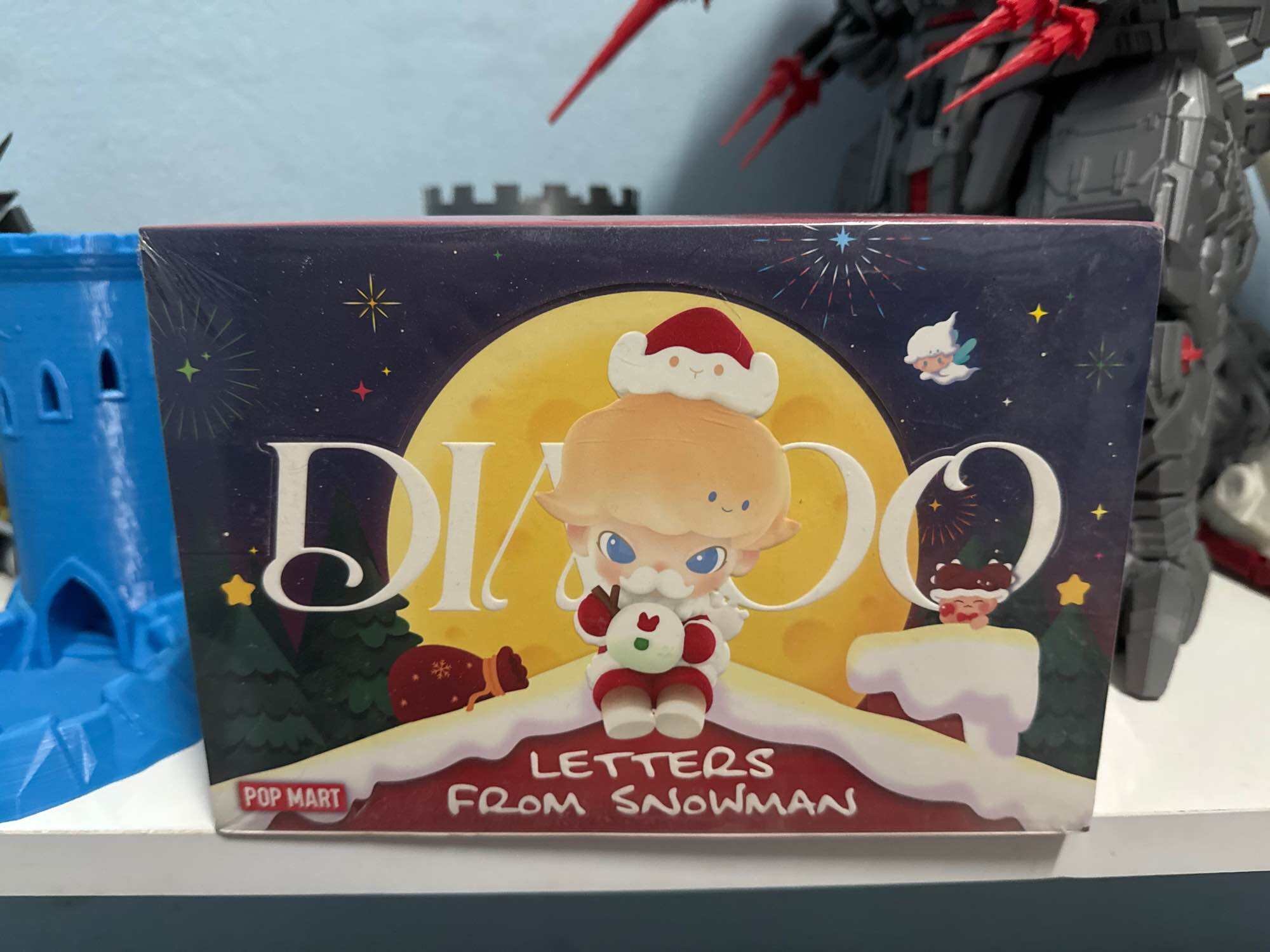 POPMART DIMOO letter from snowman series blind boxฟิกเกอร์ ของเล่น ...