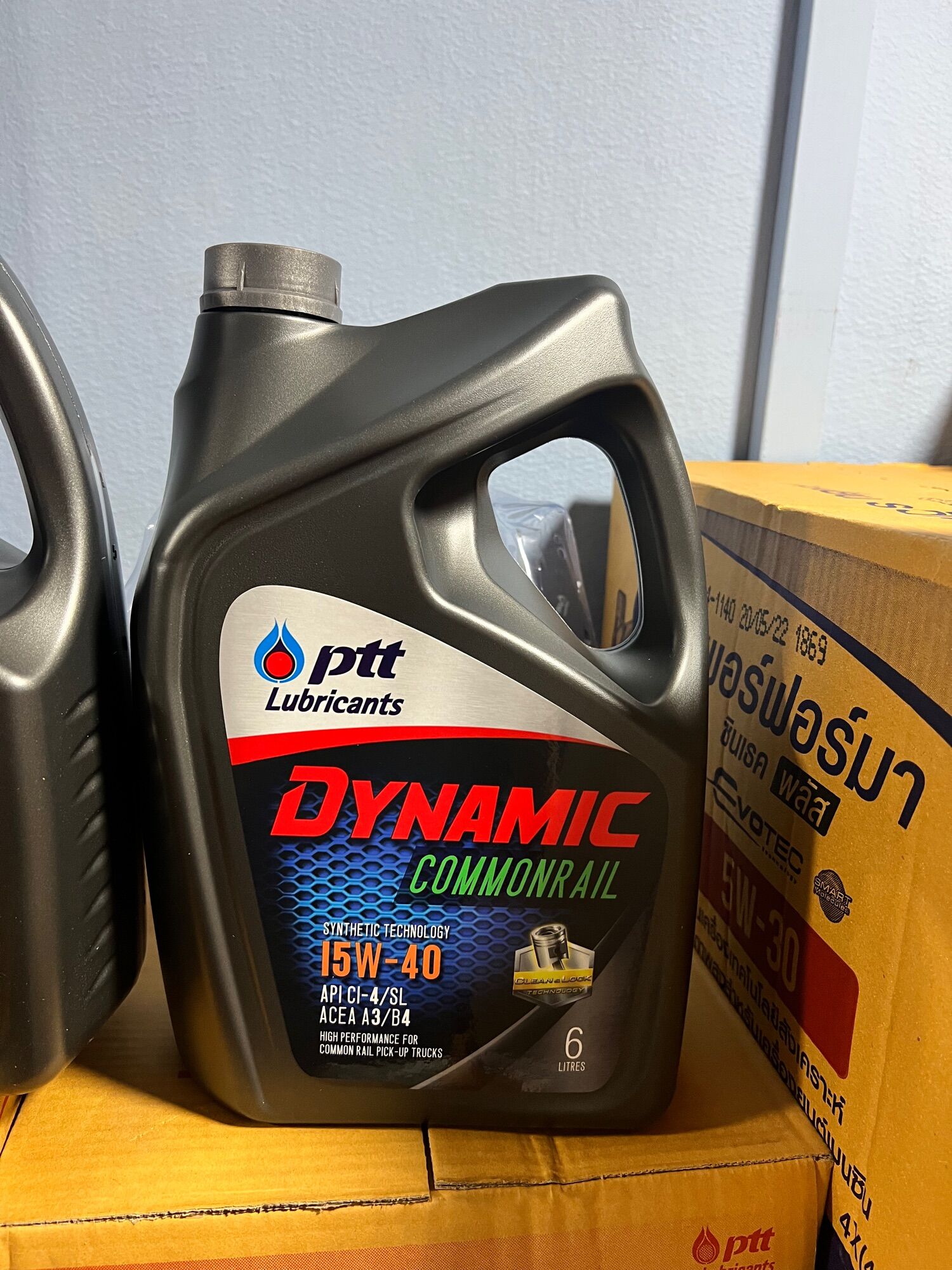 น้ำมันเครื่อง รถยนต์ดีเซล ปตท ptt dynamic commonrail ไดนามิก 10w-30 ...