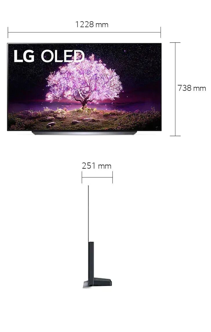 LG OLED 4K SMART TV OLED55C1 | 55C1 , Self Lighting | Dolby Vision ...