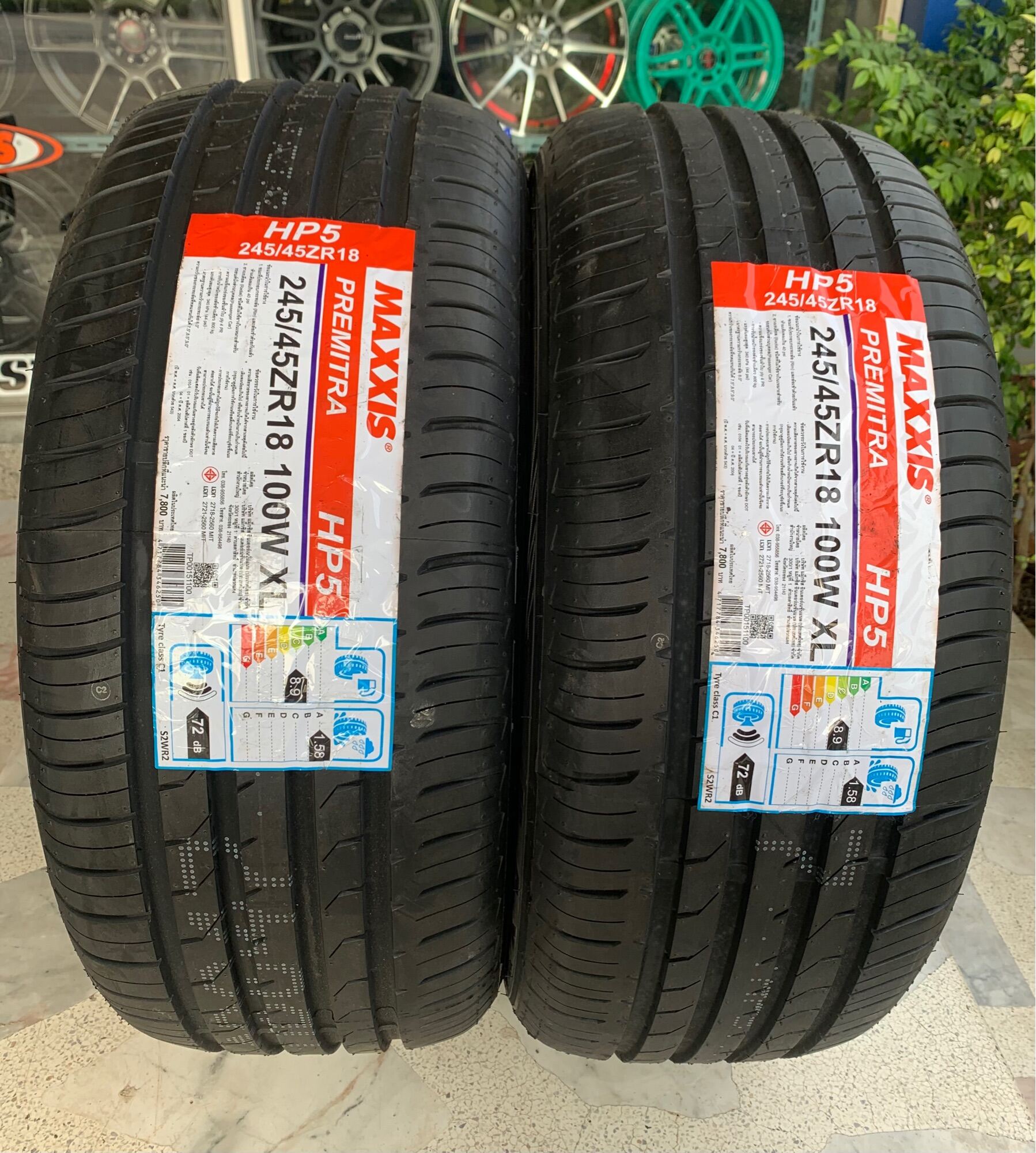 245/45R18 MAXXIS HP5 (100W)ยางใหม่ผลิตปี 2024🇹🇭ราคาชุด2เส้น แถมจุ๊บลมยาง👍 มีรับประกันนาน5ปี ️ ...
