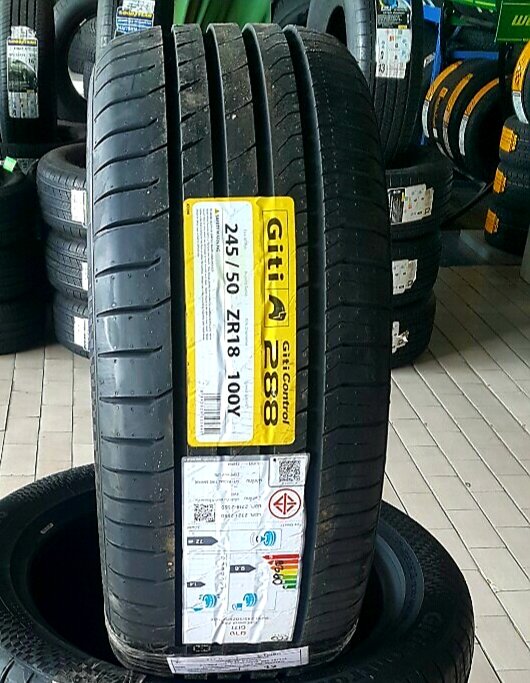 ยางรถยนต์ใหม่ Giti 245/50-18 G288 ยางใหม่ปี 2022 ลายดอกยางสวย สัมผัสถึงความนุ่มเงียบ แถมจุ๊ปยาง ...