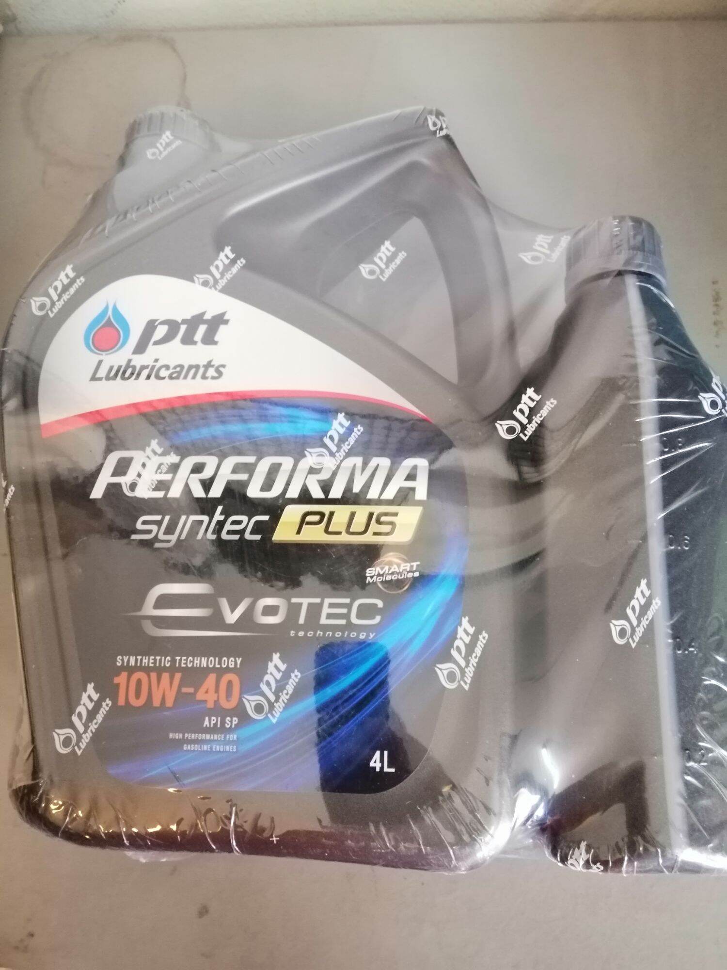 น้ำมันเครื่อง PTT PERFORMA SYNTEC PLUS EVOTEC 10W-40 ขนาด4ลิตร+ฟรีอีก1ลิตรเกรดกึ่งสังเคราะห์ ...
