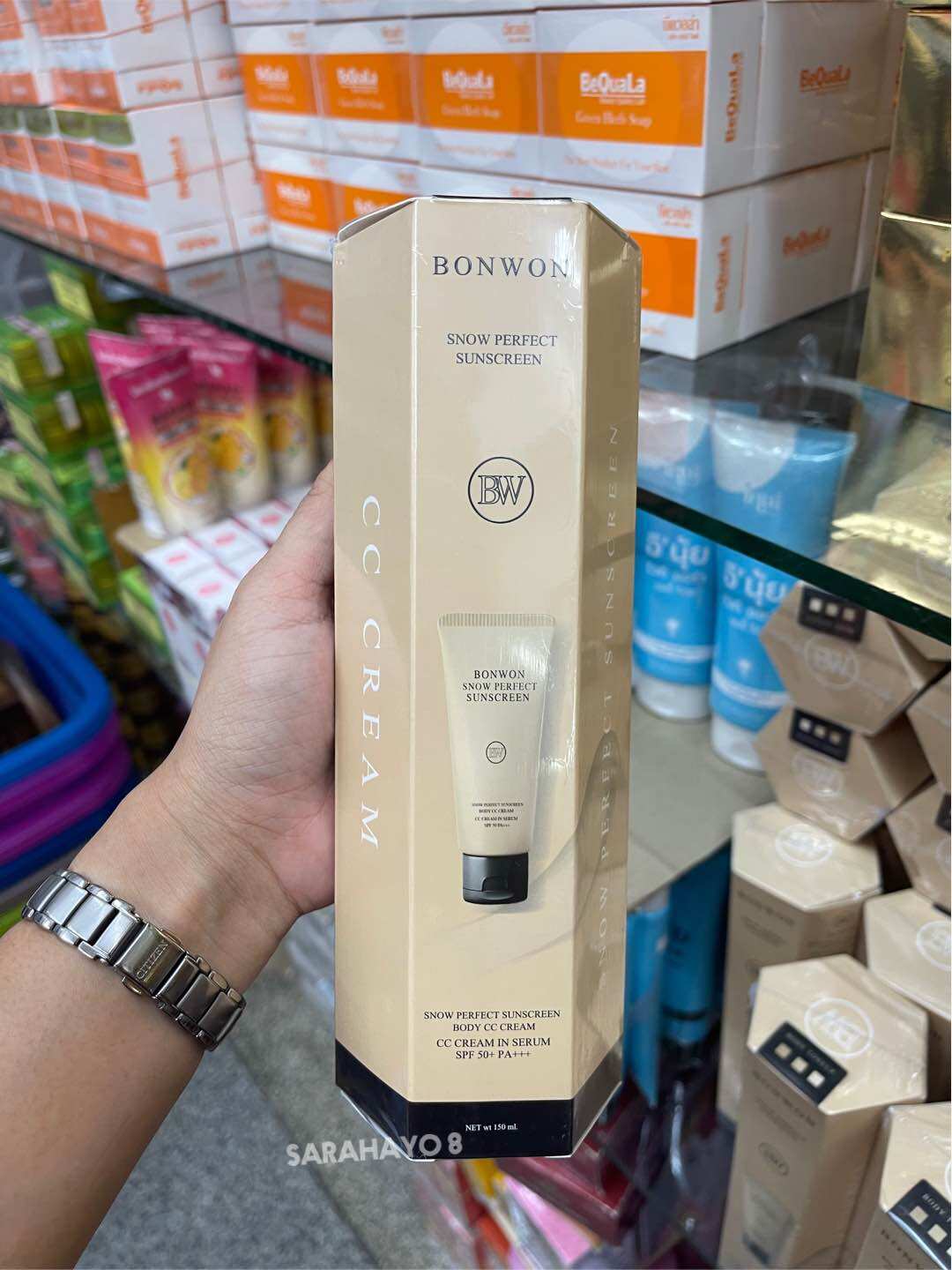 Bonwon Snow Perfect Body CC Cream Spf50 PA+++ 150ml. กันแดดบอนวอน ...