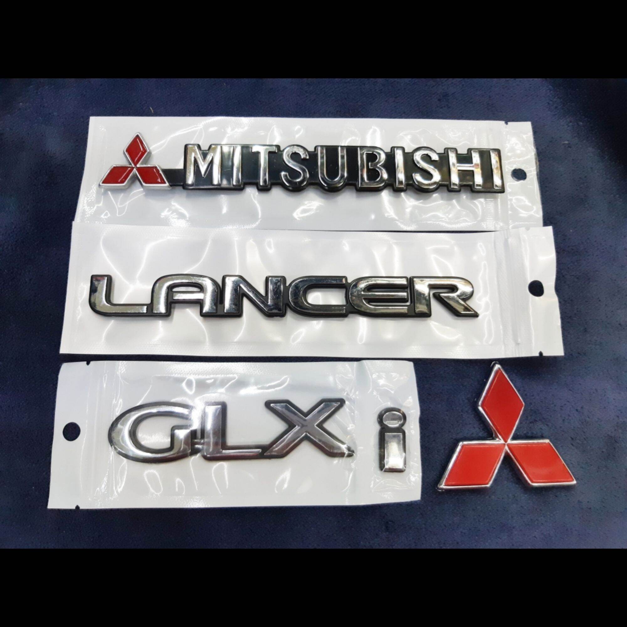 ชุด MITSUBISHI LANCER GLXI logo แดง 4 ชิ้น | Lazada.co.th