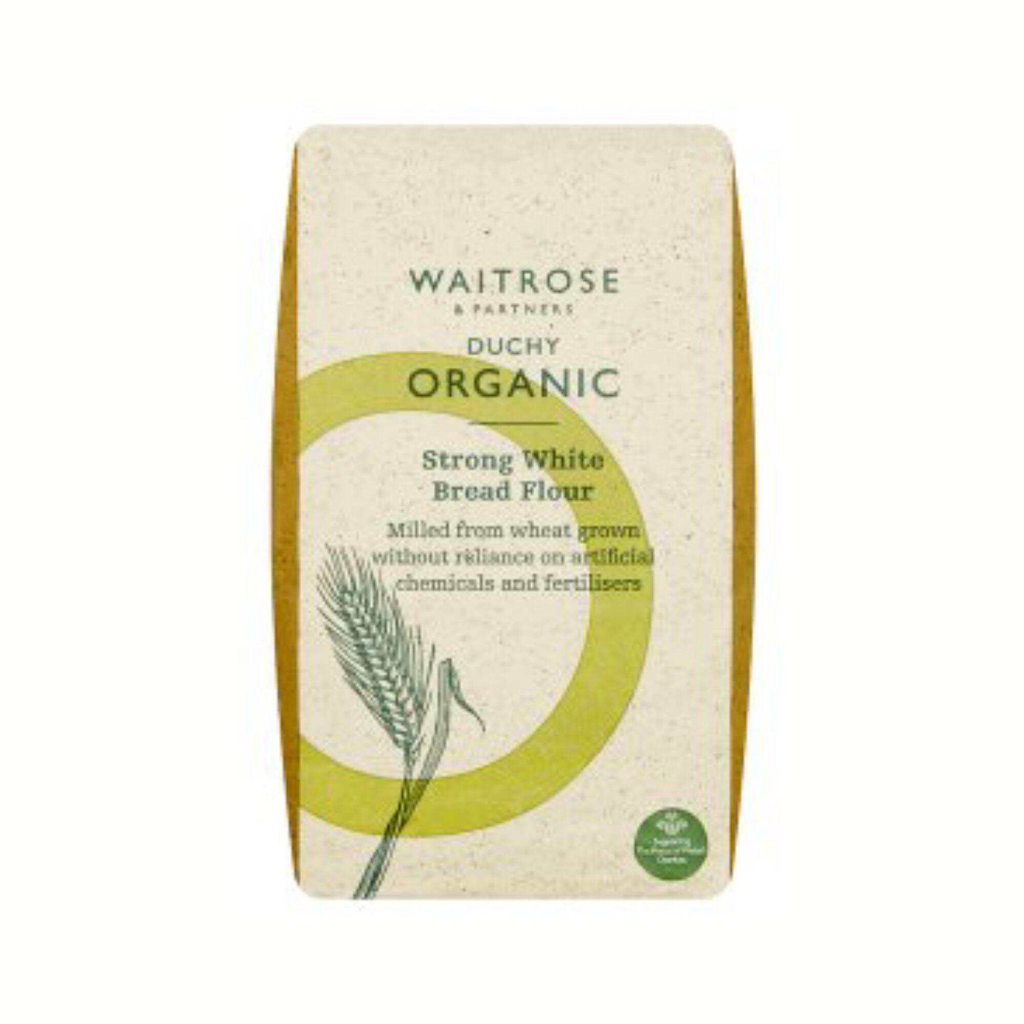 Organic Strong White Bread Flour (Waitrose Brand) 1.5 Kg. แป้งสาลี ...