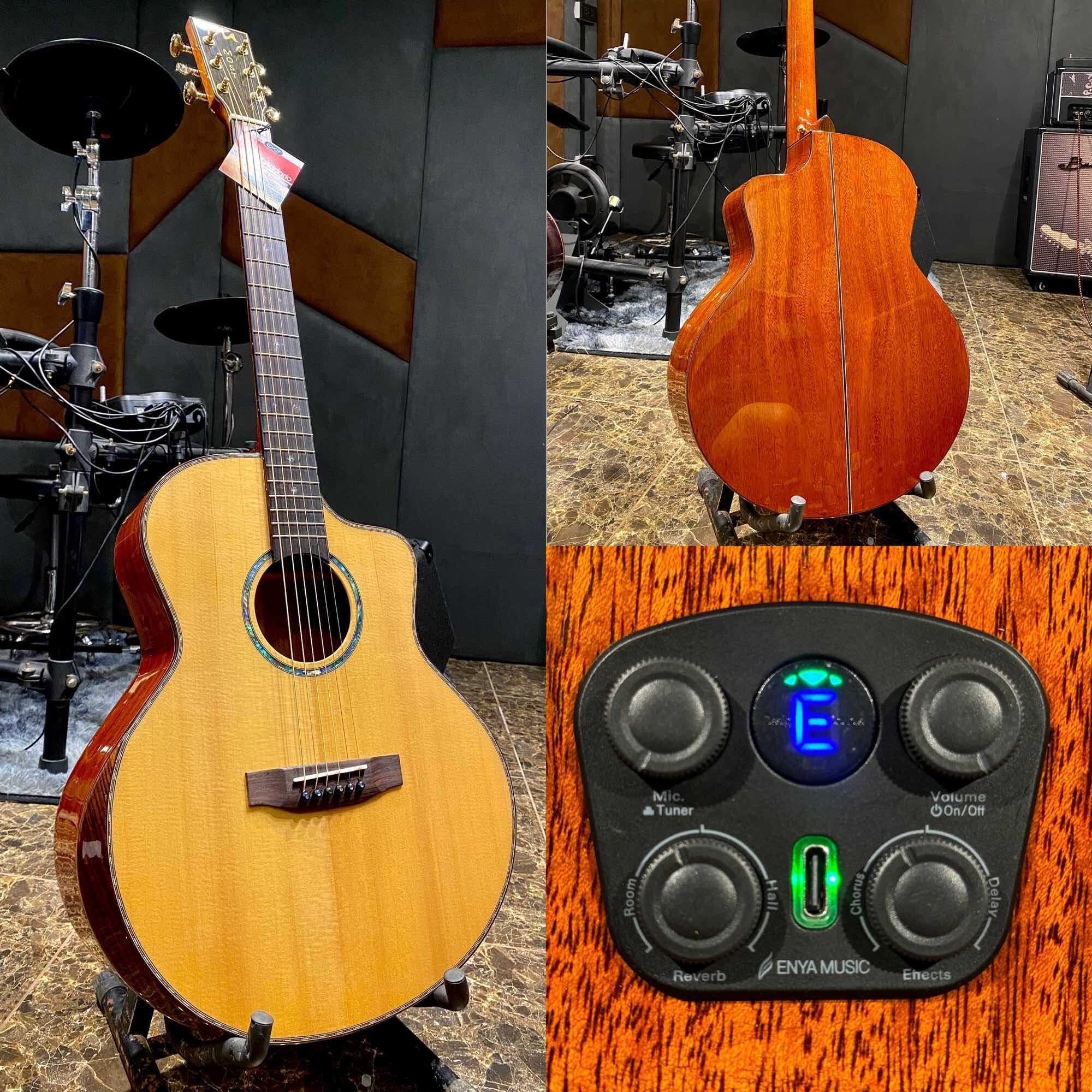 กีต้าร์โปร่ง Most M-03 all solid ไม้แท้ทั้งตัว ขนาด41นิ้ว มีอาร์มเรส ...