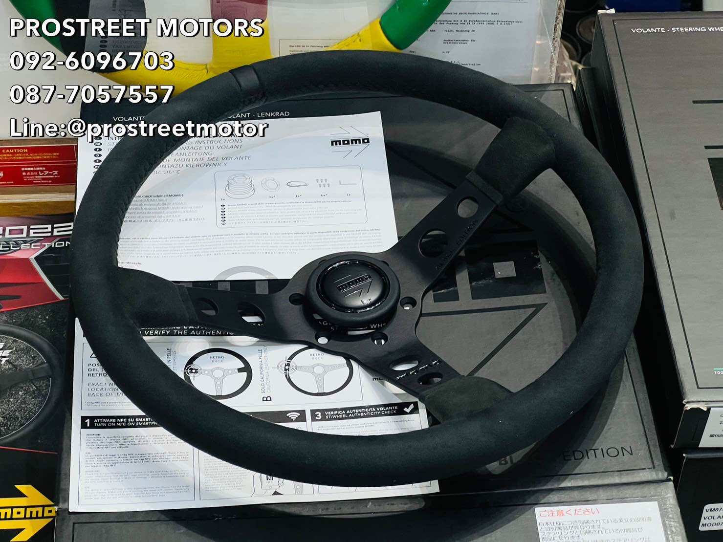 พวงมาลัยMOMO MOD07 Black Edition Limited รุ่นพิเศษ อัลคันทาร่า แท้ สภาพ ...