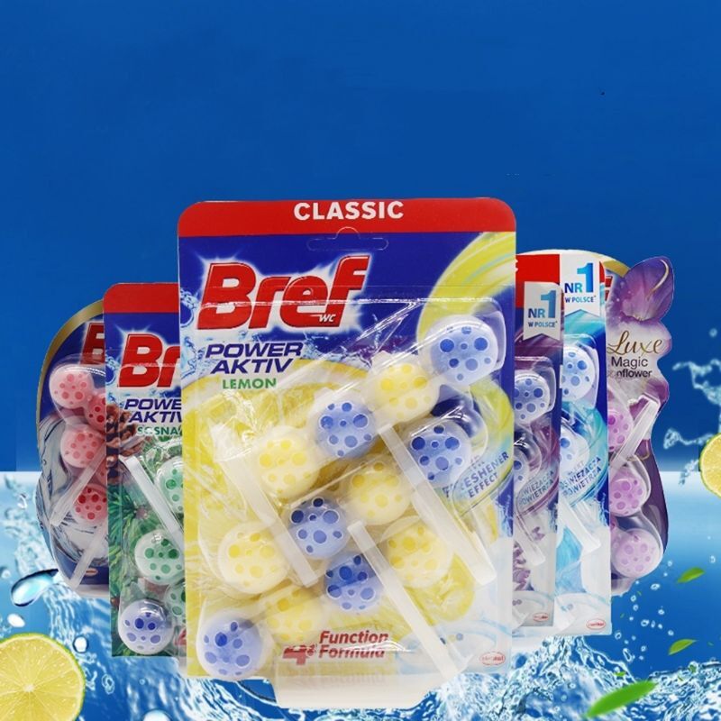 แพ็ค3ชิ้น Bref เบรฟ Classic WC Power toliet cleaner Aktiv cleaner ...