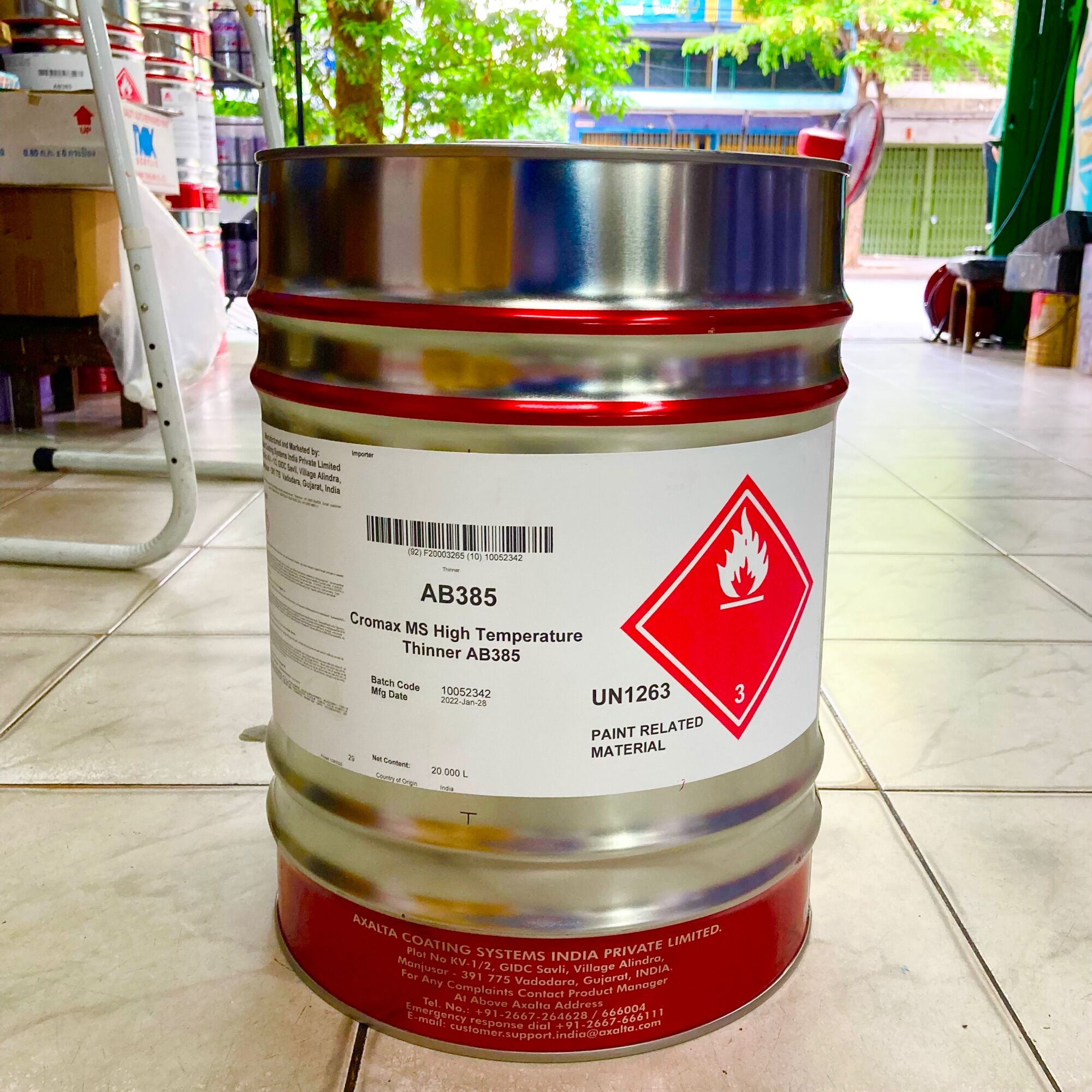 Axalta (Cromax) High Temperature Thinner AB385 ขนาด 20 ลิตร | Lazada.co.th