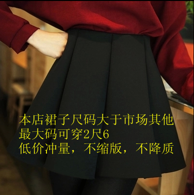 Autumn And Winter Korean Style Versatile Princess Tutu Large Size Skirt High-waisted Elasticity ...