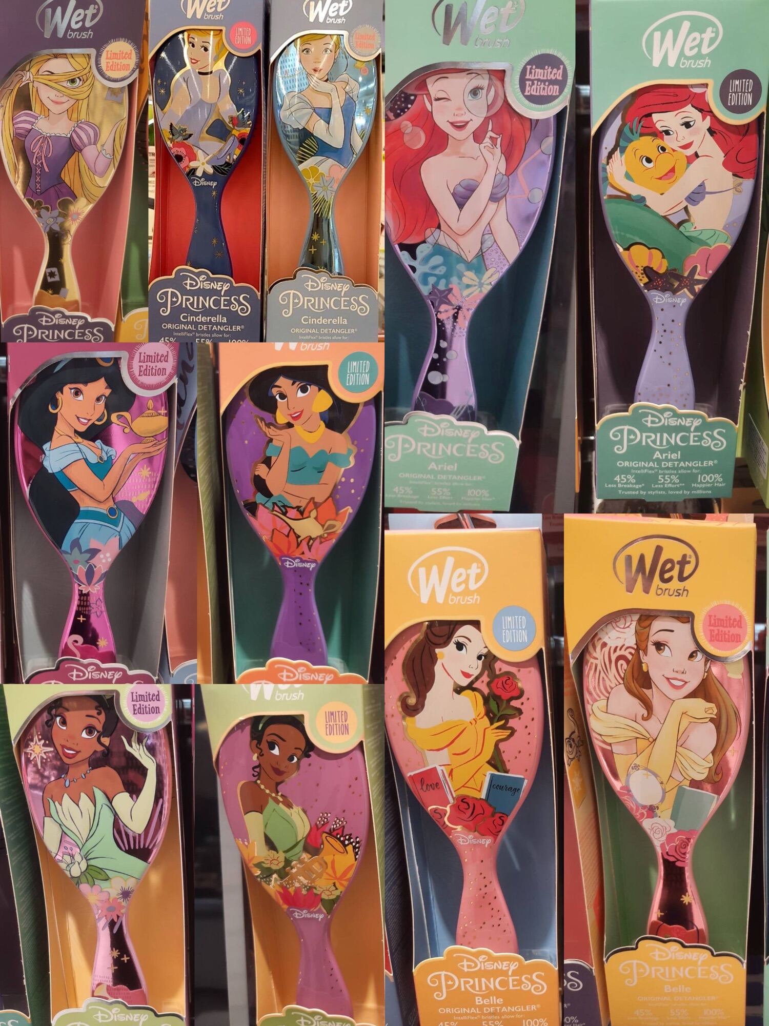 wet brush แปรงหวีผมเจ้าหญิงดิสนีย์ แท้100% | Lazada.co.th