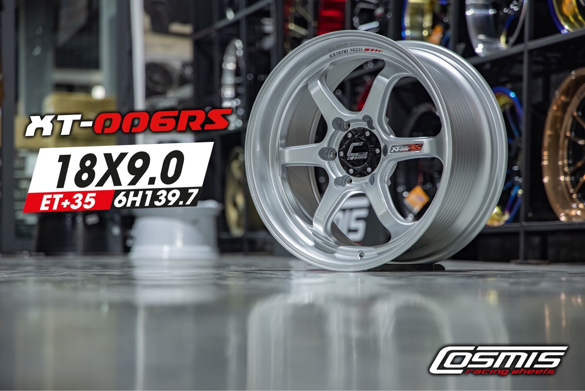 ล้อแม็กซ์ เปิดตัวใหม่ Cosmis xt-006RS ขอบ 18 กว้าง 9.0 สี่วง มีทั้ง 6 รู 139 และ 5 รู 114 ราคา ...