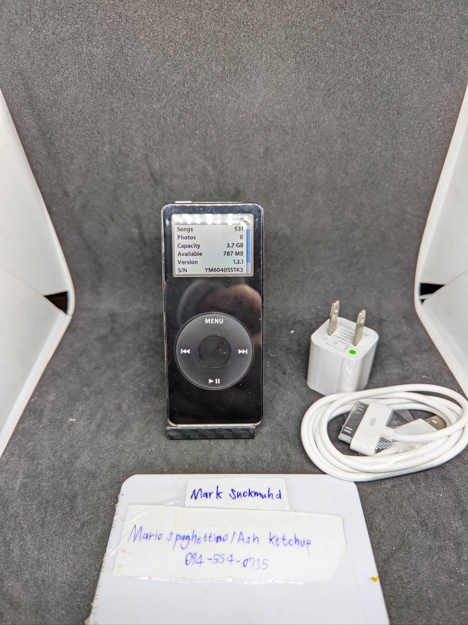 iPod nano 1 4gb สีดำ สภาพนางฟ้า - เกรท ไอพอด และ เกมส์ - ThaiPick