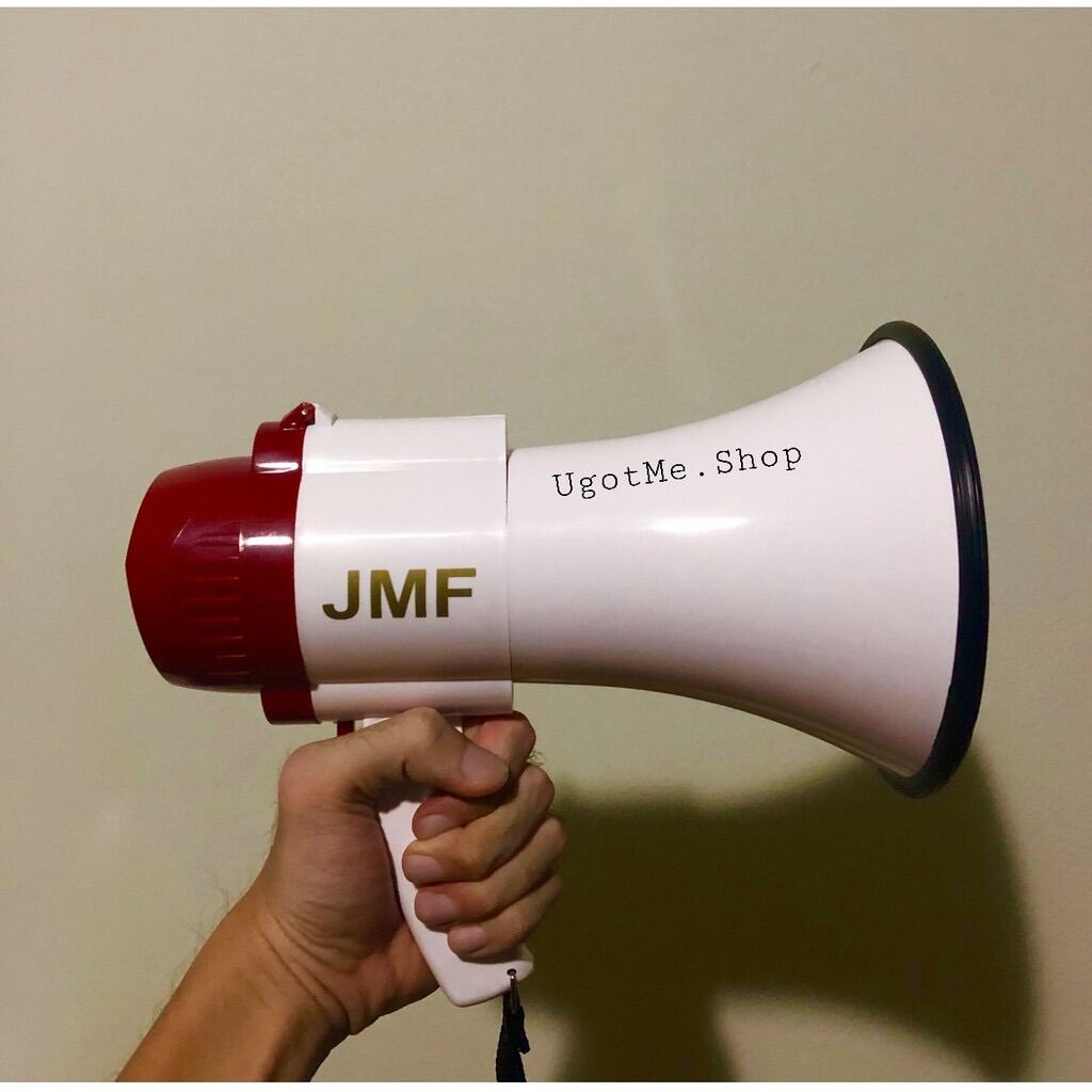JMF โทรโข่ง (พร้อมแบตเตอรี่ไมโครโฟน) สามารถอัดเสียงได้ มีเสียงไซเรน มี 2 สี (น้ำเงินแดง) รุ่น SD ...