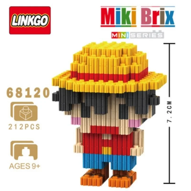 ตัวต่อ ของเล่น แก๊ง โจรสลัด วัน พี ชบล็อก แบบเฟือง LINKGO LECHUAN มี 12 ...