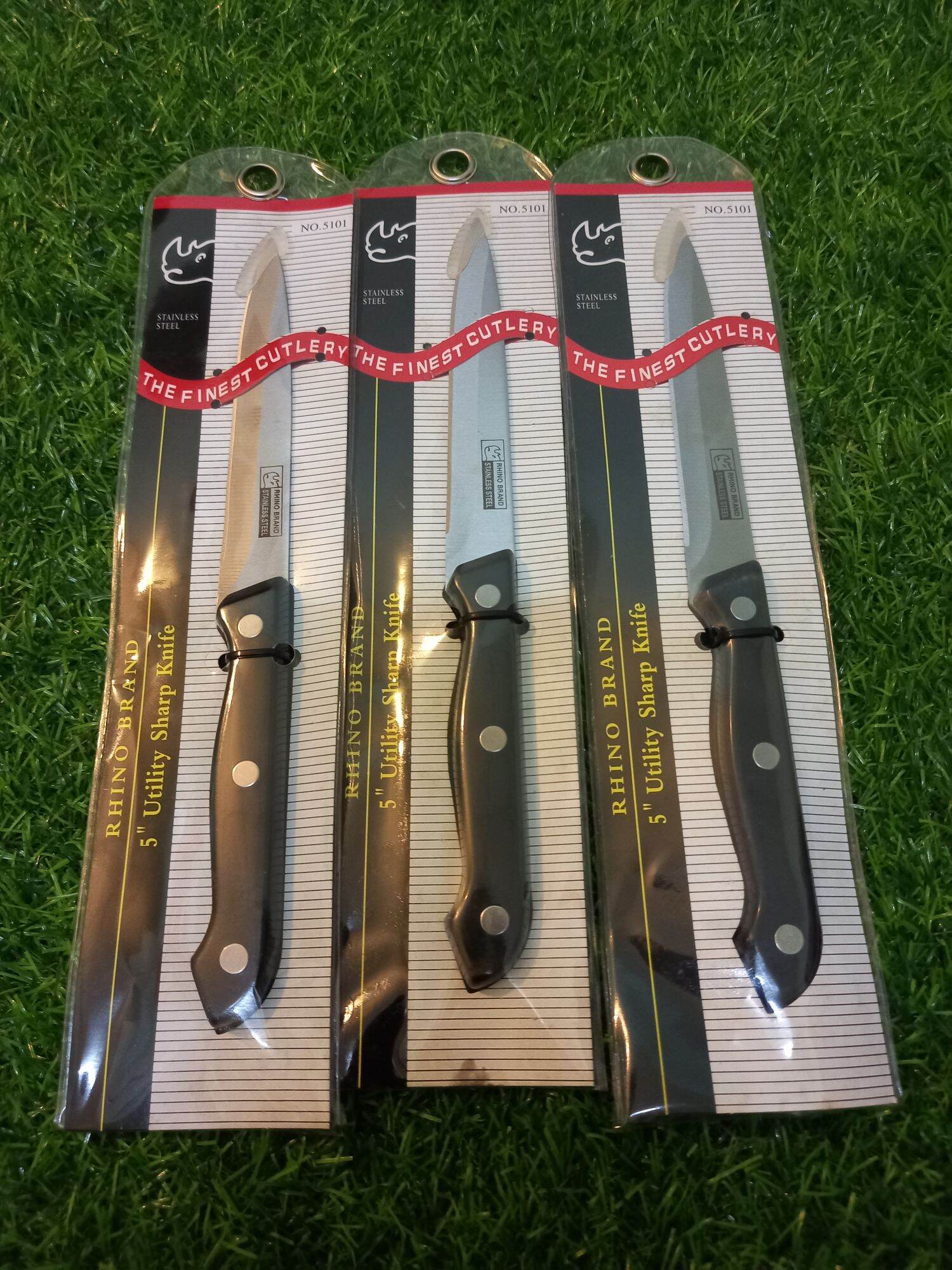 RHINO BRAND NO. 5101 มีดตราหัวแรด มีดตราแรด มีดแหลม มีดแล่เนื้อ มีดหั่น ...