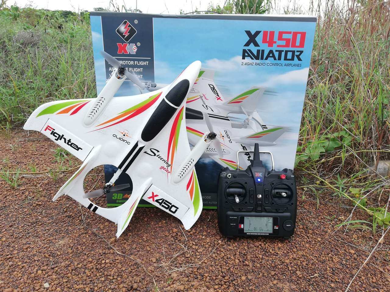 เครื่องบินบังคับวิทยุ XK X450 AVIATOR ระบบมอเตอร์ Brushless ชุดพร้อม ...