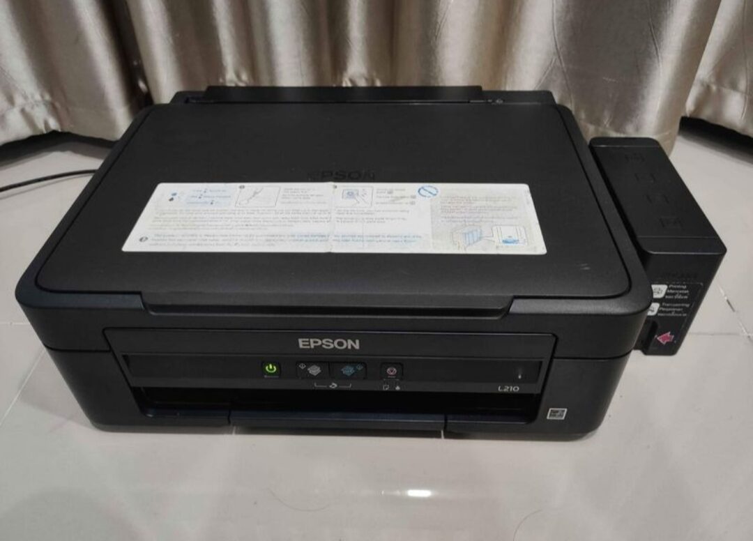 ((มือสอง))Epson L210 พร้อมใช้งาน เครื่องปริ้นเตอร์อิงค์เจ็ท ปริ้นสี ป ...
