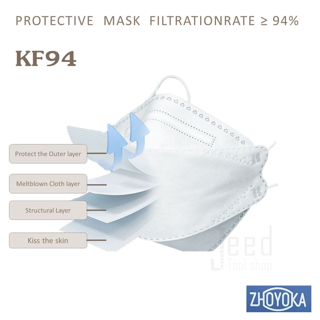 ยกลัง หน้ากากอนามัย kf94 ขาว-ดำ-ฟ้า-ชมพู แมส3D KF94 หนา4ชั้น สินค้าขายดี พร้อมส่ง - AWM Service ...