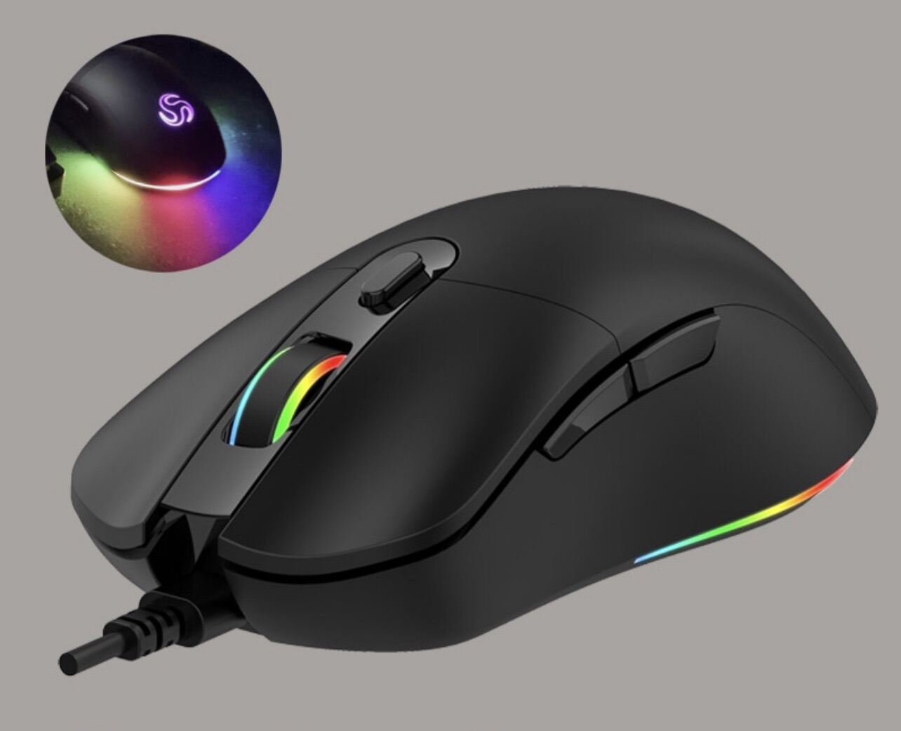 RGB Gaming Mouse มีไฟ รุ่น G920 เม้าส์ Optical เมาส์แบบมีสาย Mouse ...